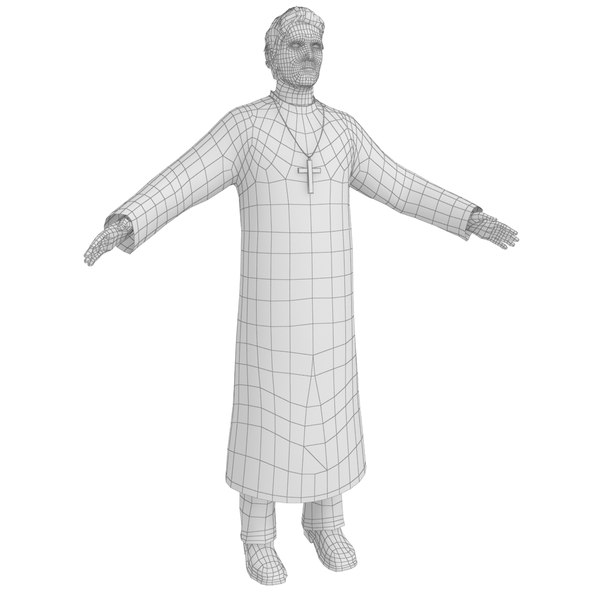 3D pack priests model - TurboSquid 1279414