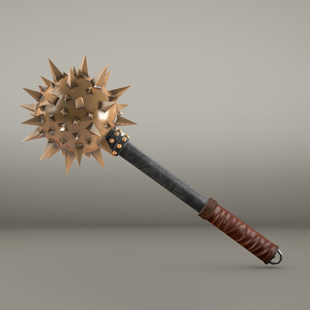 Medieval Mace Ready - 3d Model