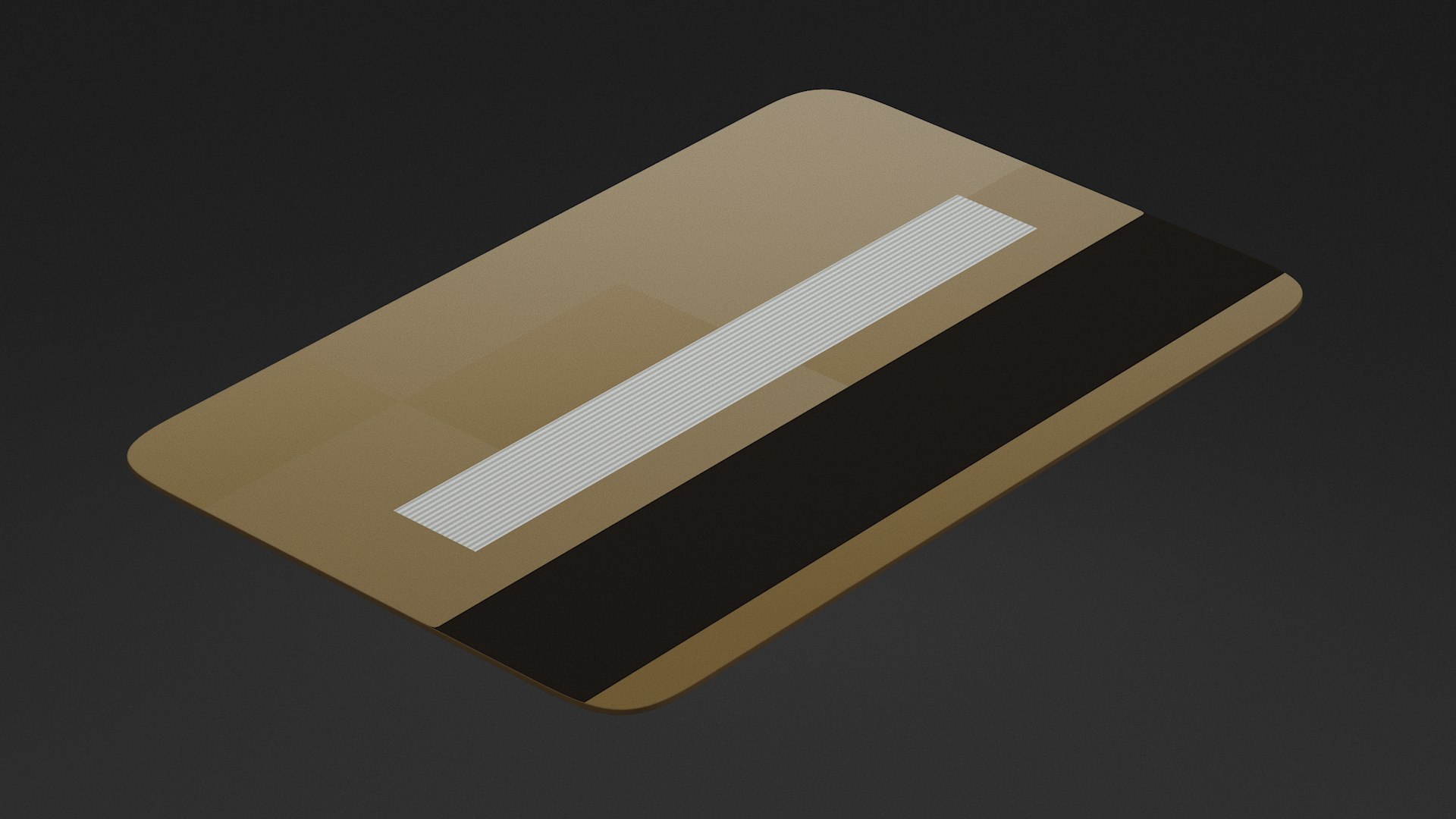 Visa Gold Credit Card 3D - TurboSquid 2046660