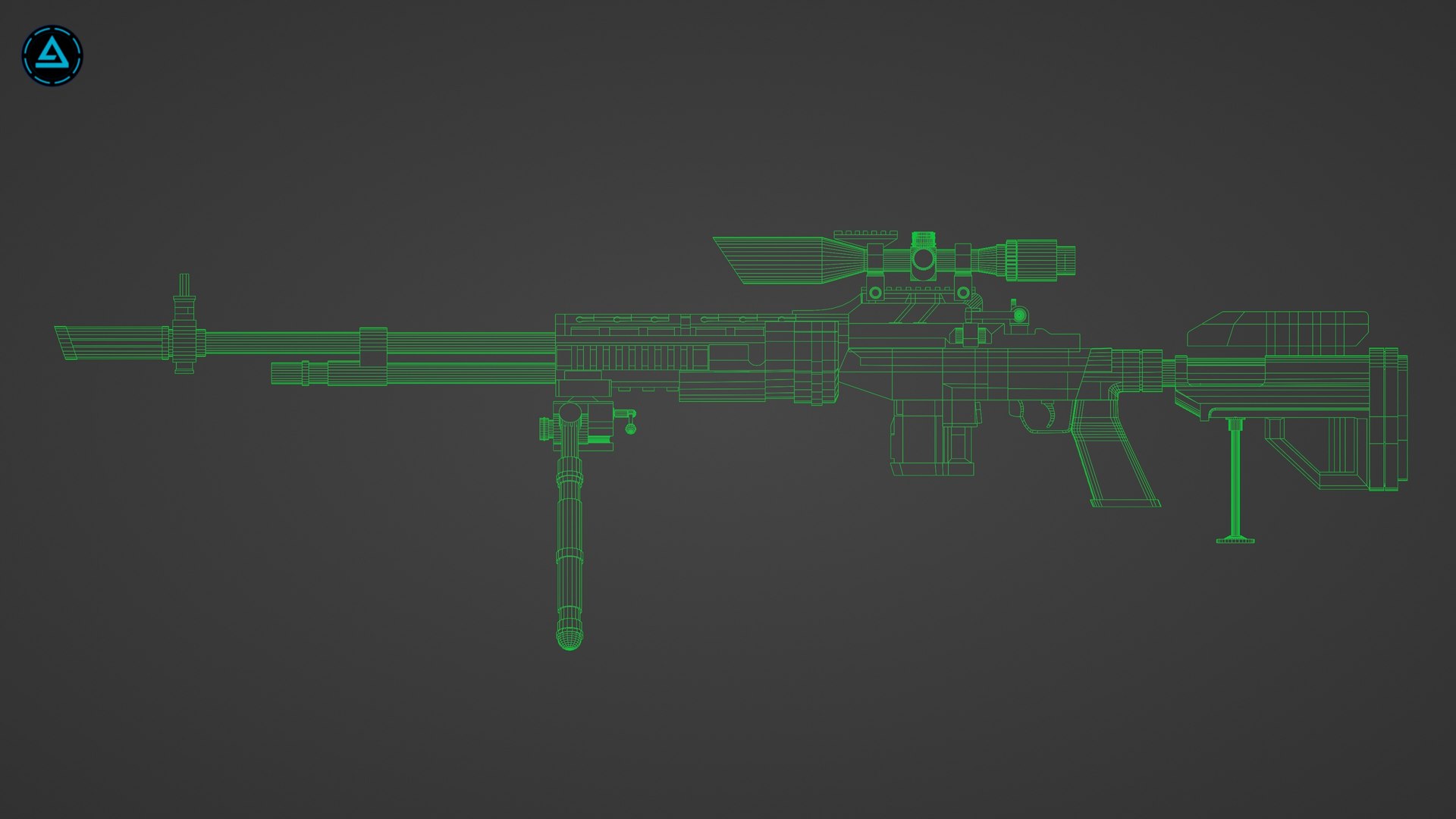 MKS 56X Sniper Rifle Low-poly 3D - TurboSquid 1929869
