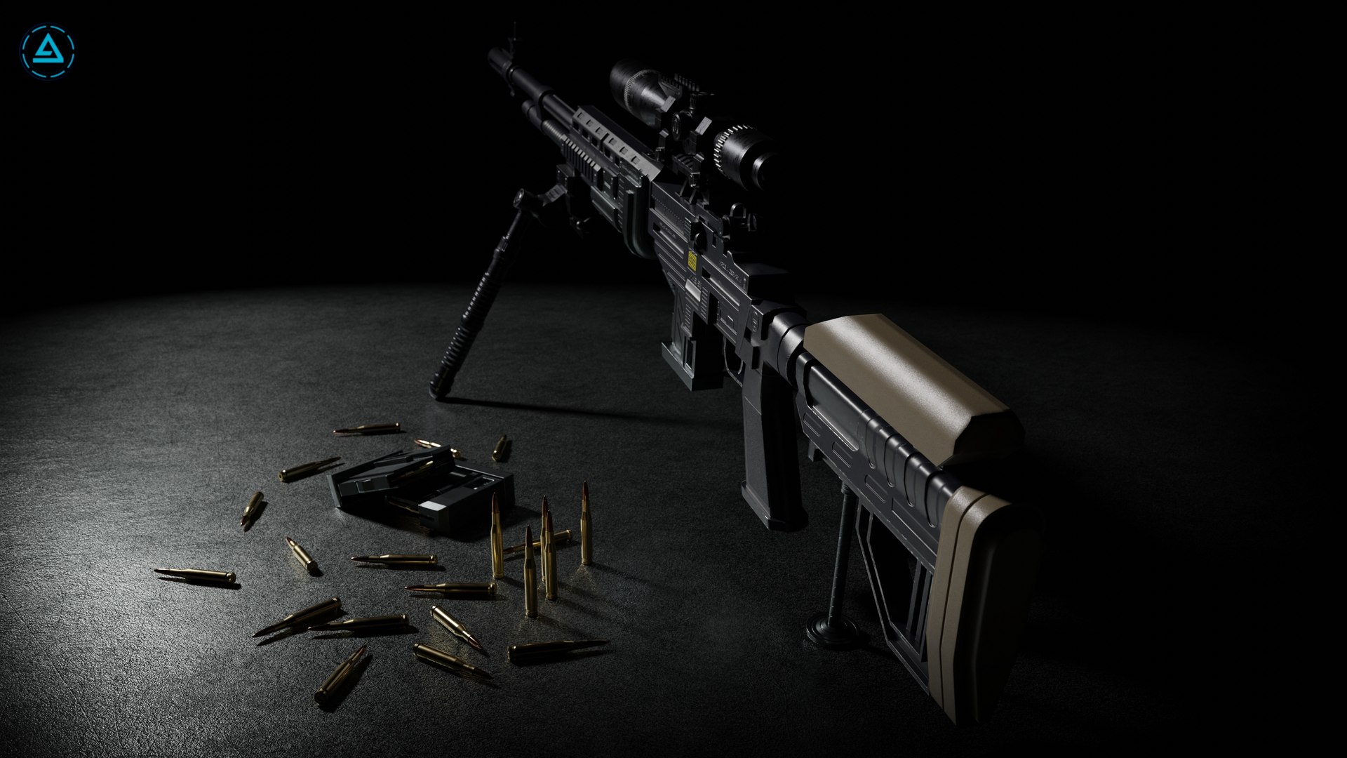 MKS 56X Sniper Rifle Low-poly 3D - TurboSquid 1929869