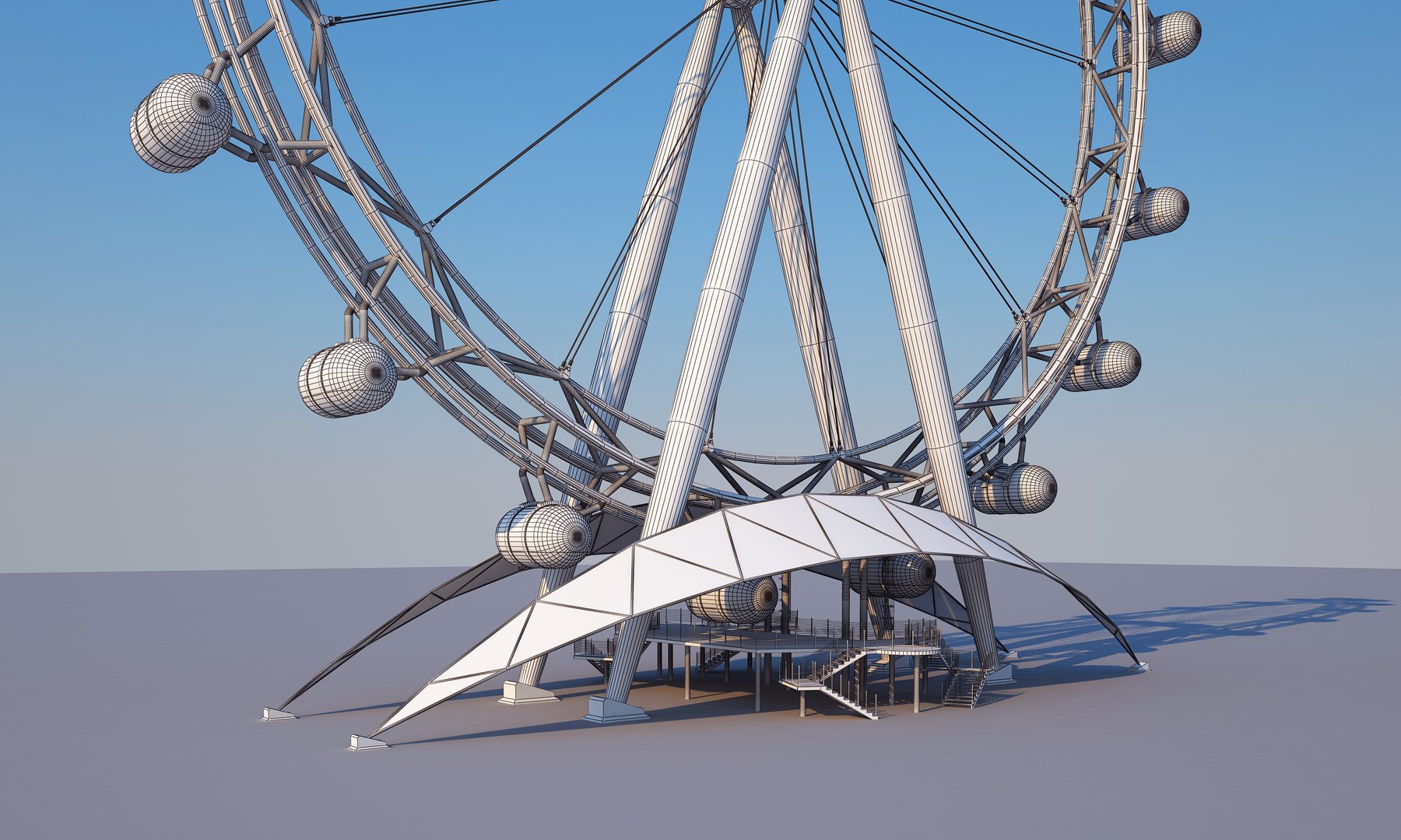 3D Model Ferris Wheel - TurboSquid 1343993
