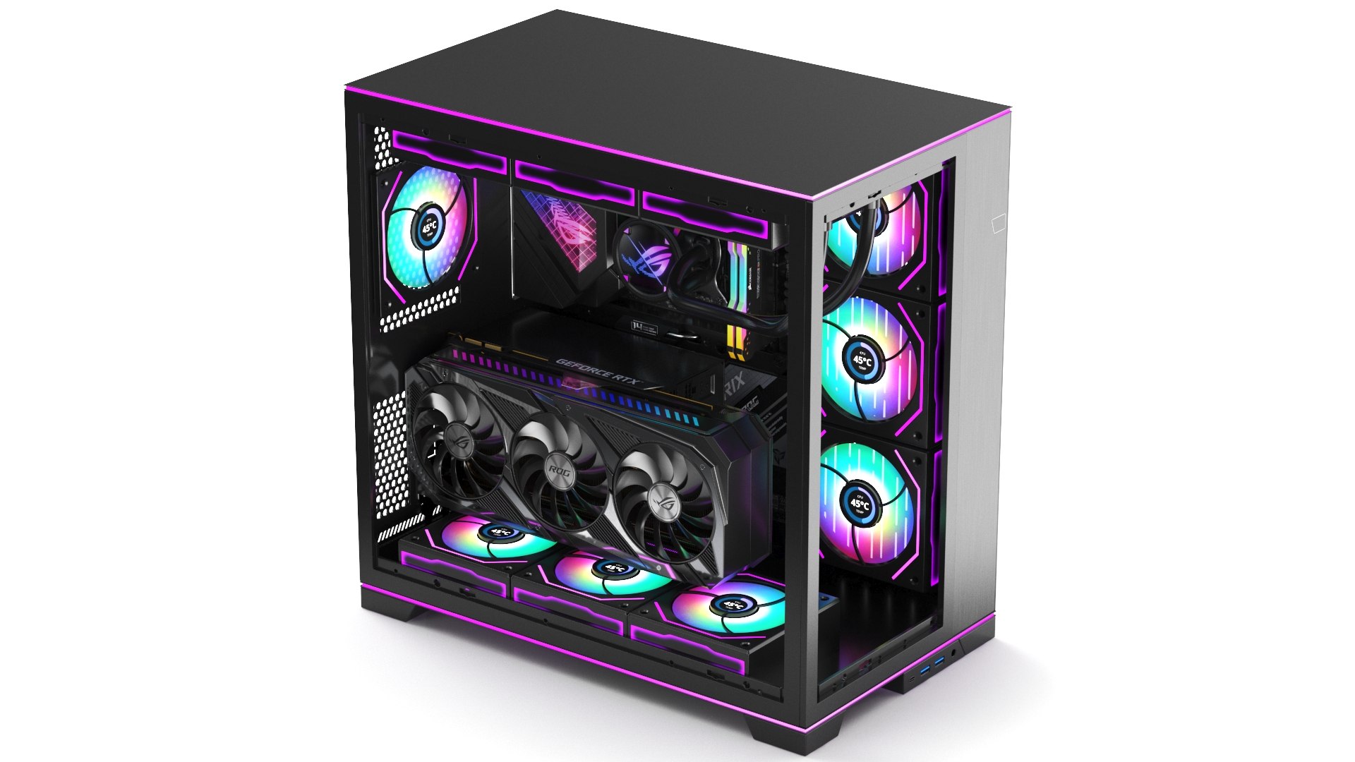 Full Detailed Computer Tower Case 3D Model - TurboSquid 2297526