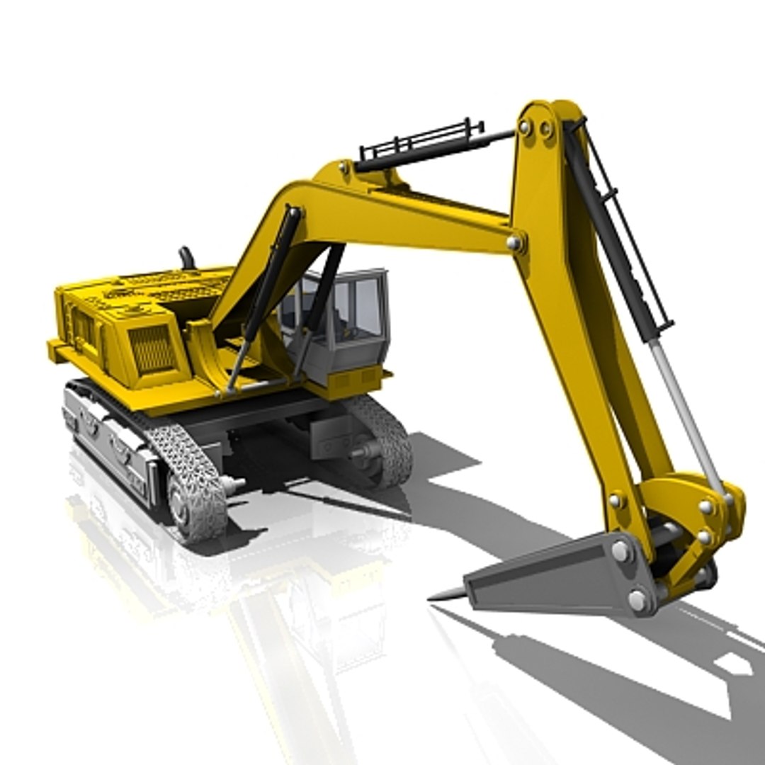 3d Model Digger Industrial