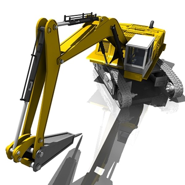 3d model digger industrial