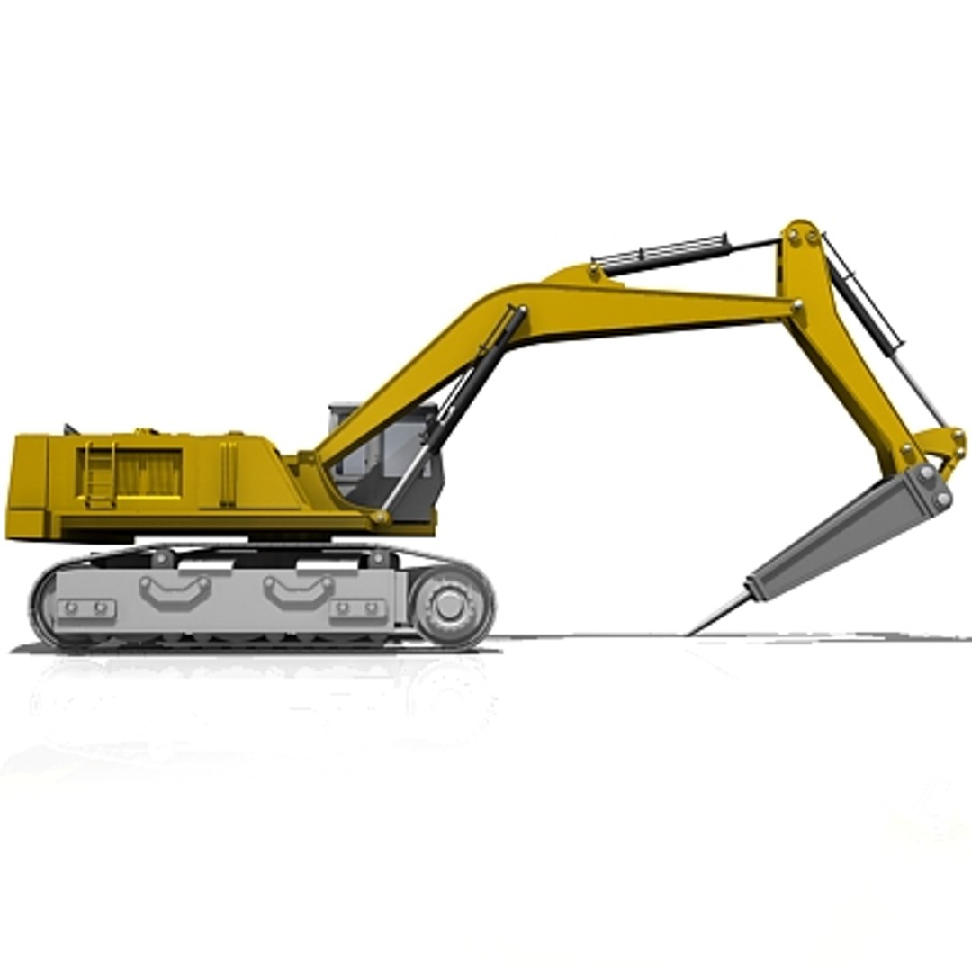 3d Model Digger Industrial