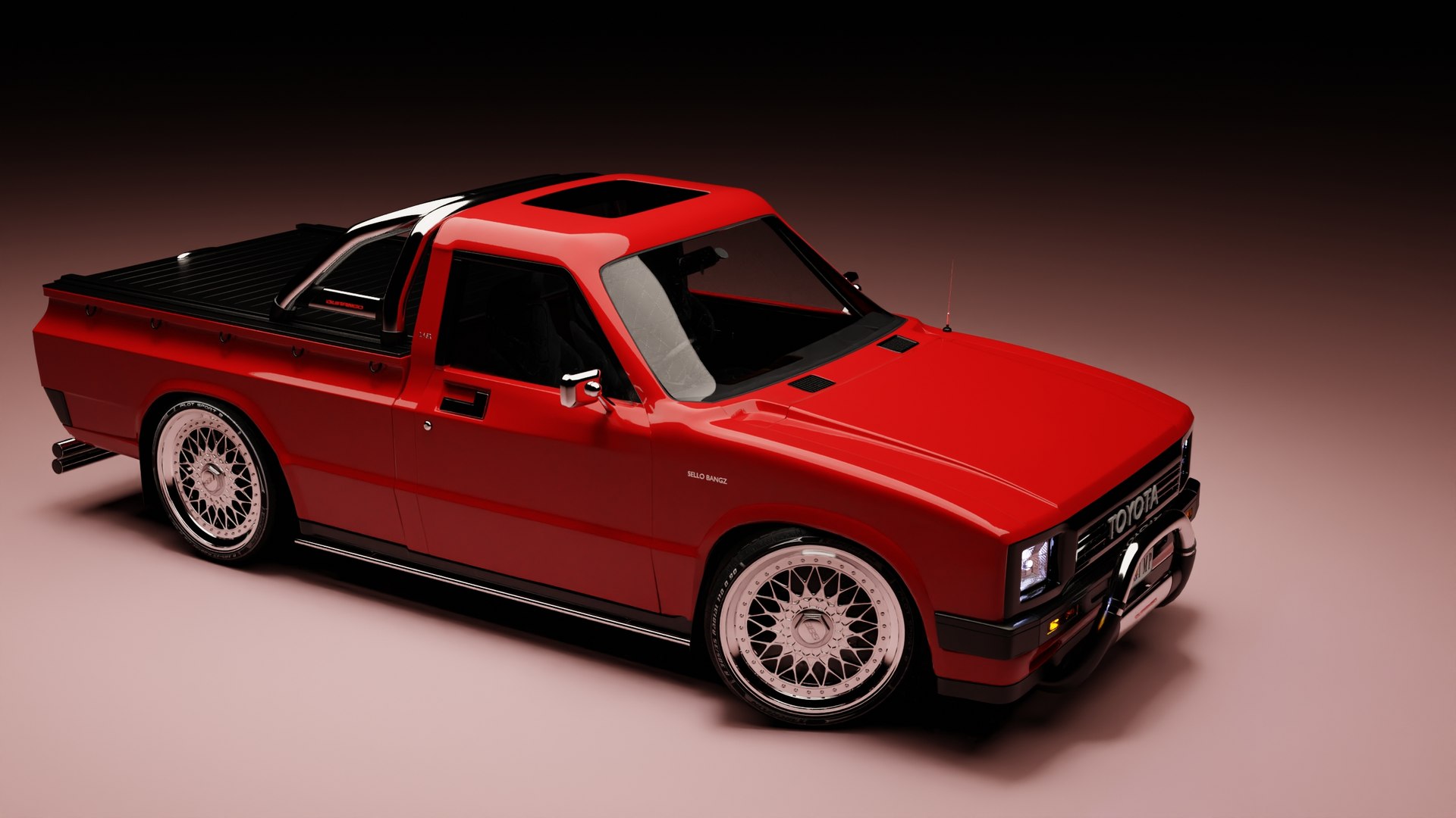 OLD SKOOL TOYOTA HILUX 3D - TurboSquid 1781952