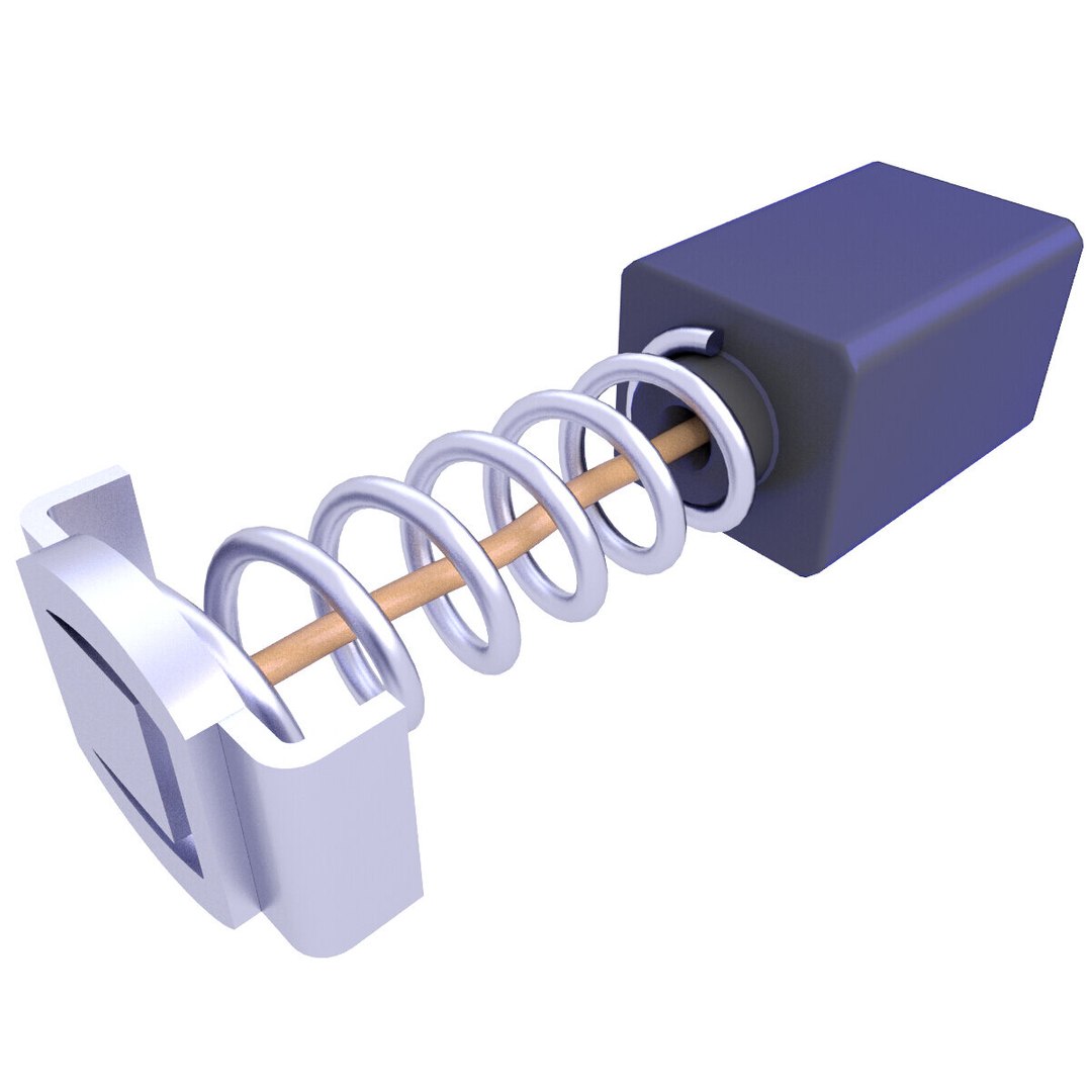 Carbon Brush Spring 2 3D - TurboSquid 2257208