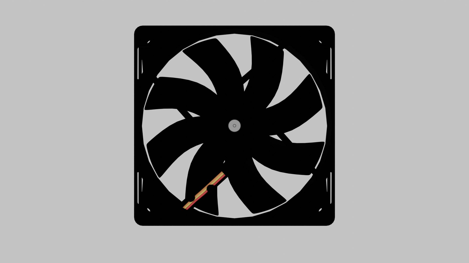 120mm PC Fan 3D Model - TurboSquid 2006106