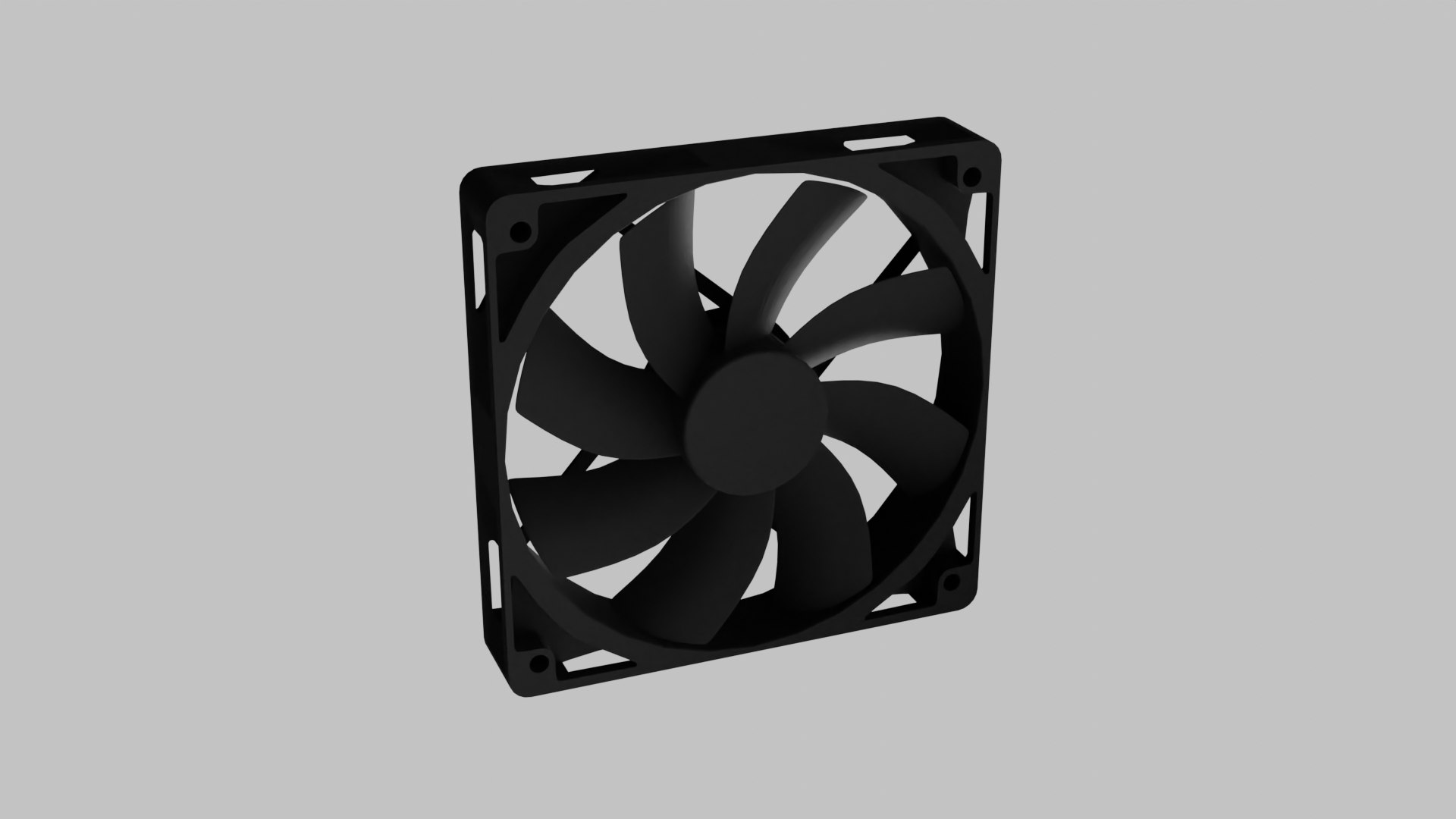 120mm PC Fan 3D Model - TurboSquid 2006106