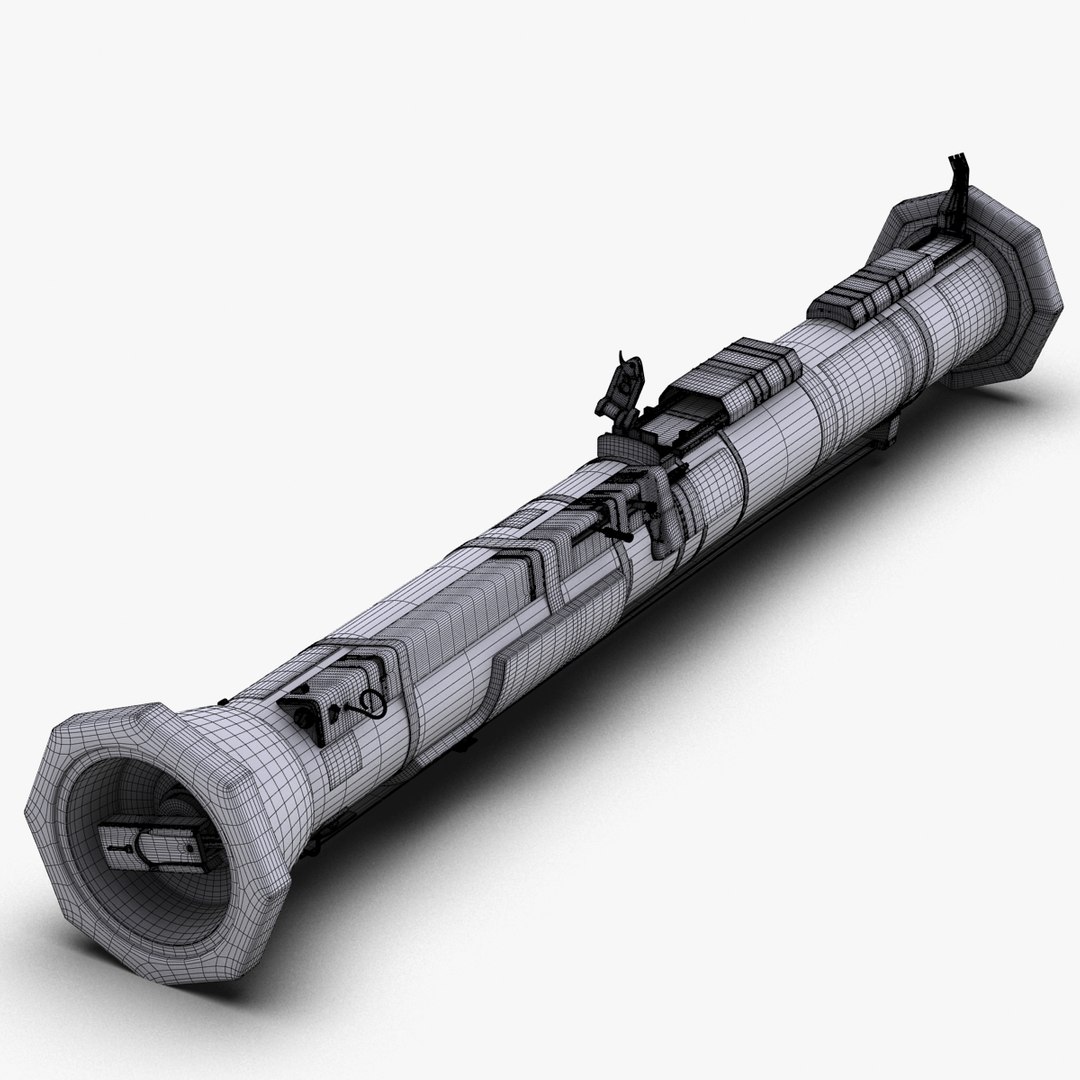 3d at4 anti tank grenade launcher model