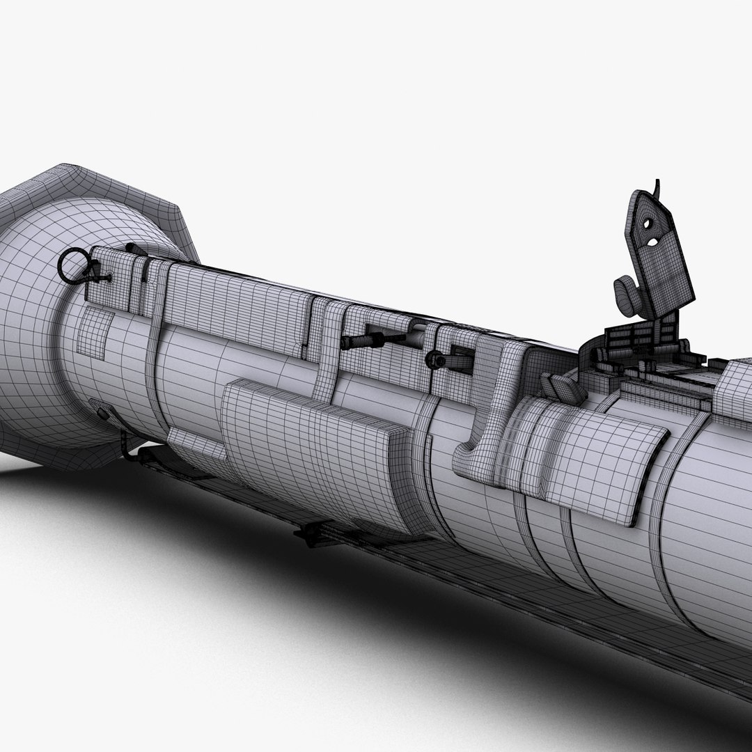 3d at4 anti tank grenade launcher model