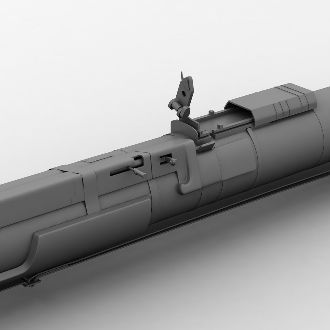 3d at4 anti tank grenade launcher model