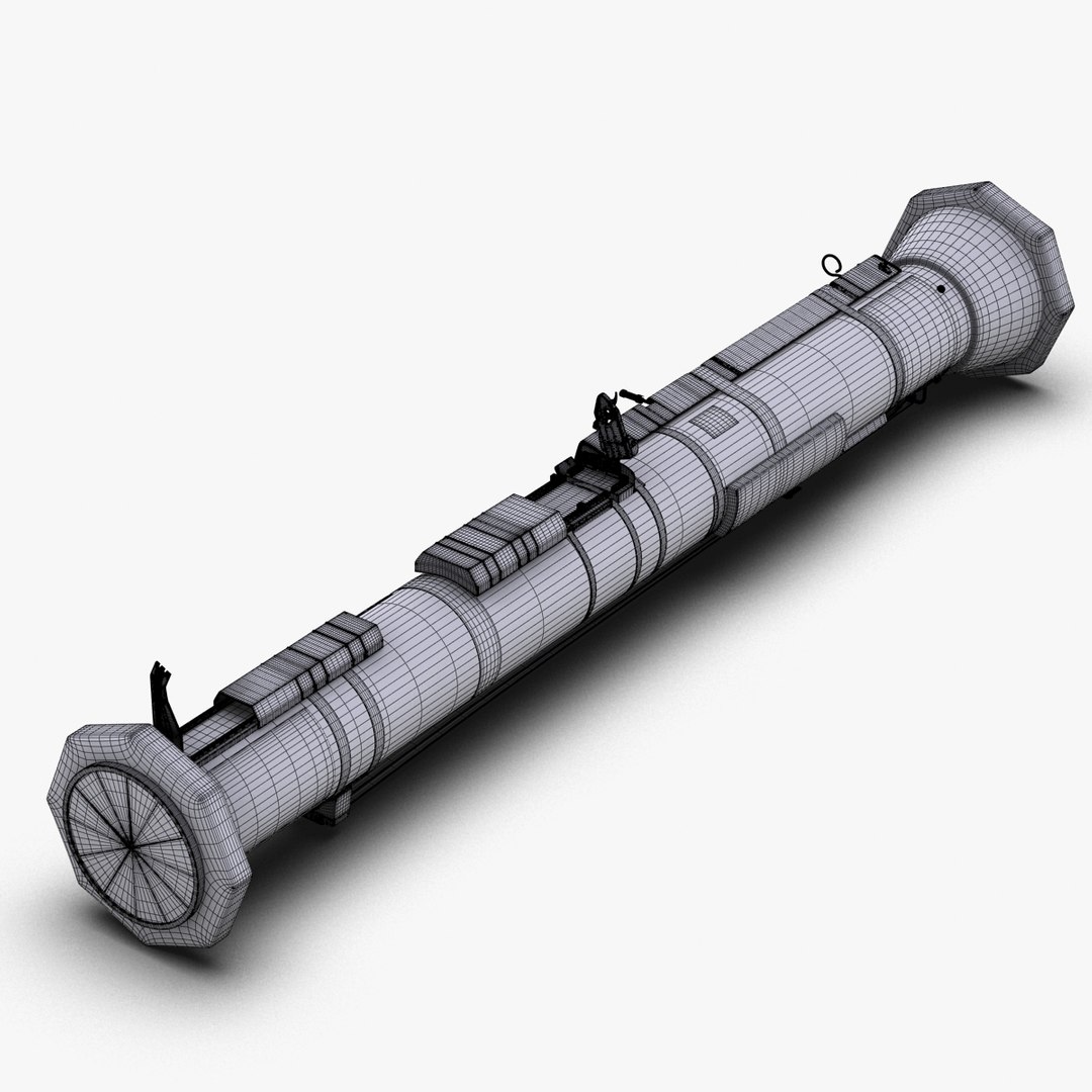 3d at4 anti tank grenade launcher model