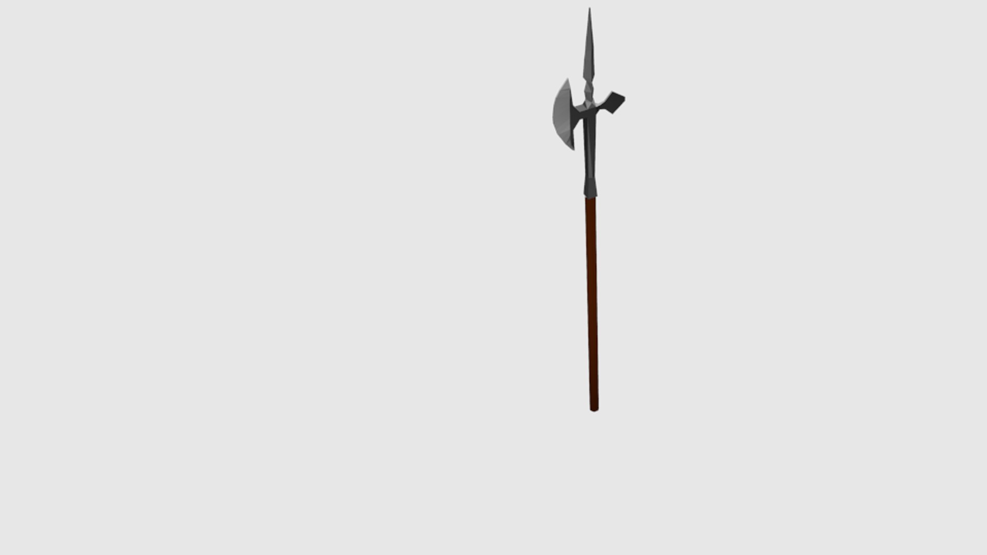 Medieval Halberd 3d 3ds