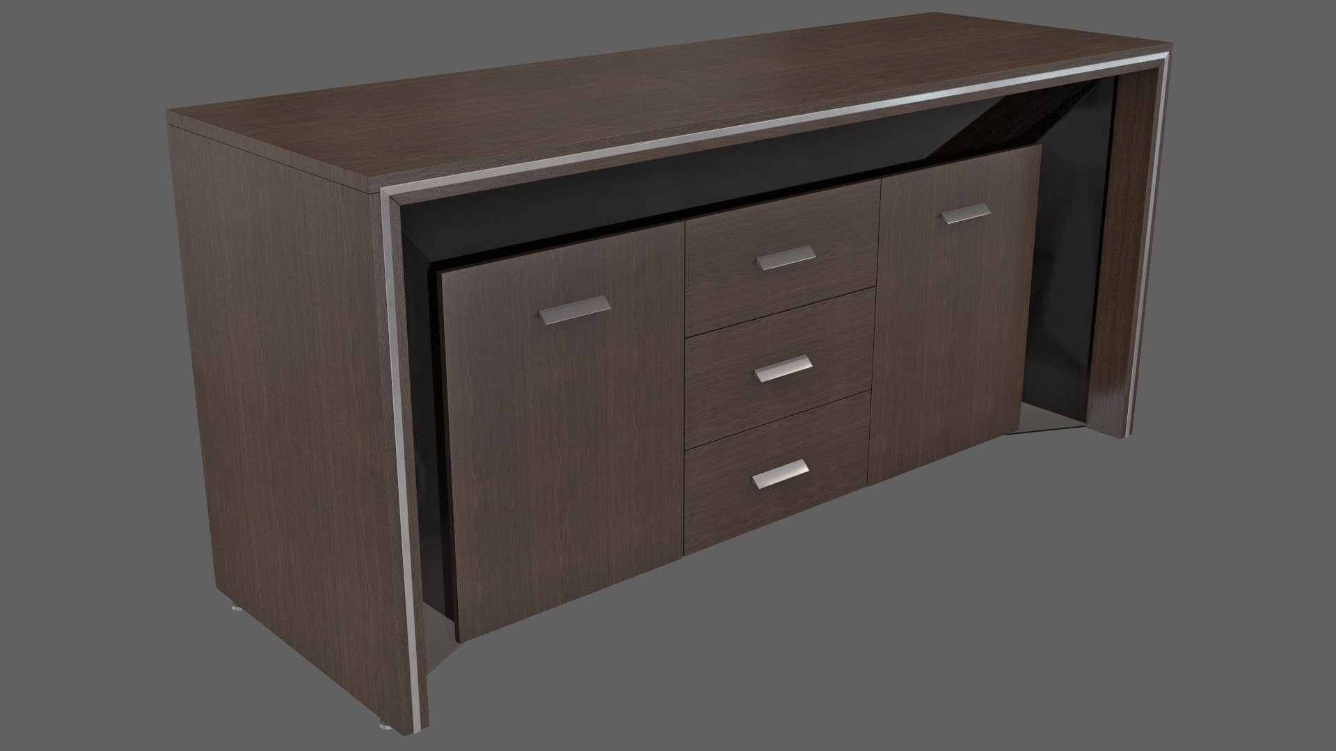 3D Office Console Table - TurboSquid 1543893