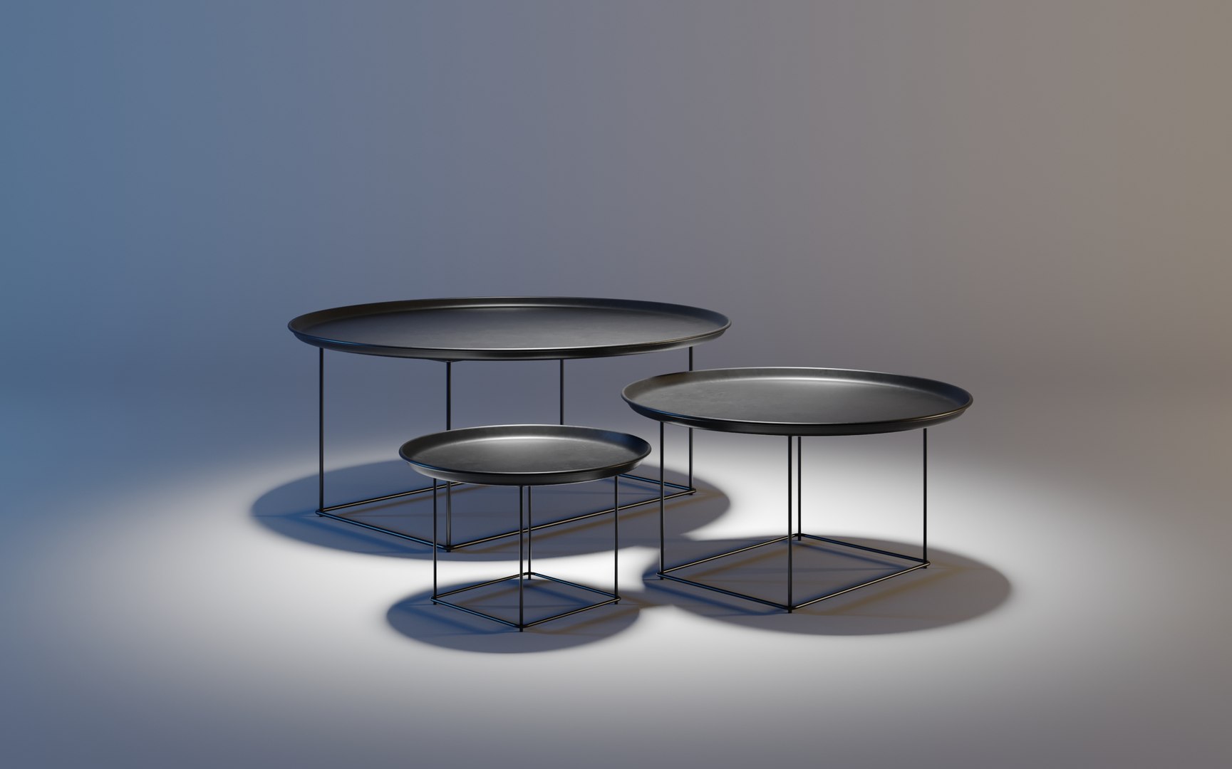 Fat Fat Coffee Tables 3D Model - TurboSquid 1960211