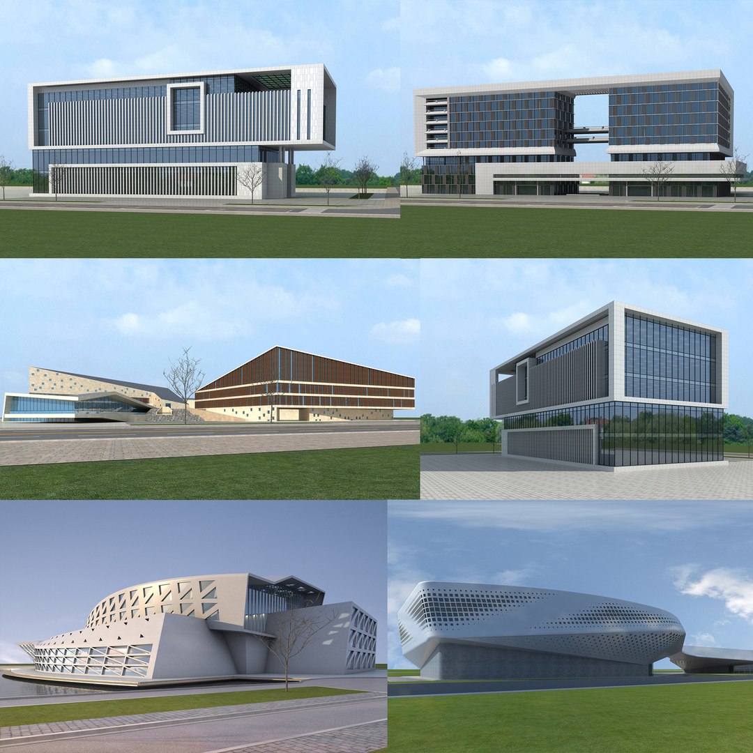 Modern Building Collection 04 3D - TurboSquid 1980372