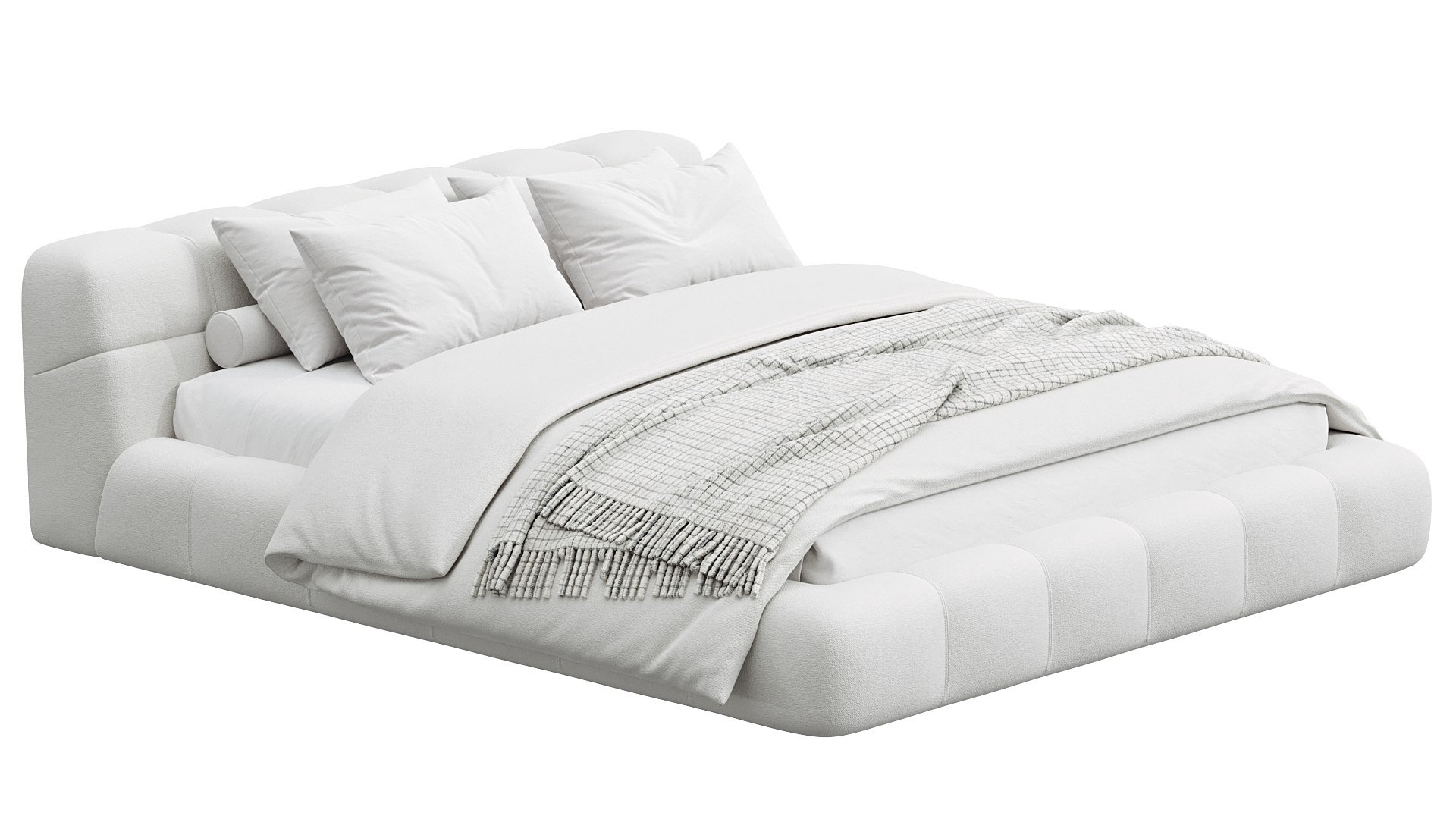 3D Tufted Bed Eternity Modern Model - TurboSquid 2189153