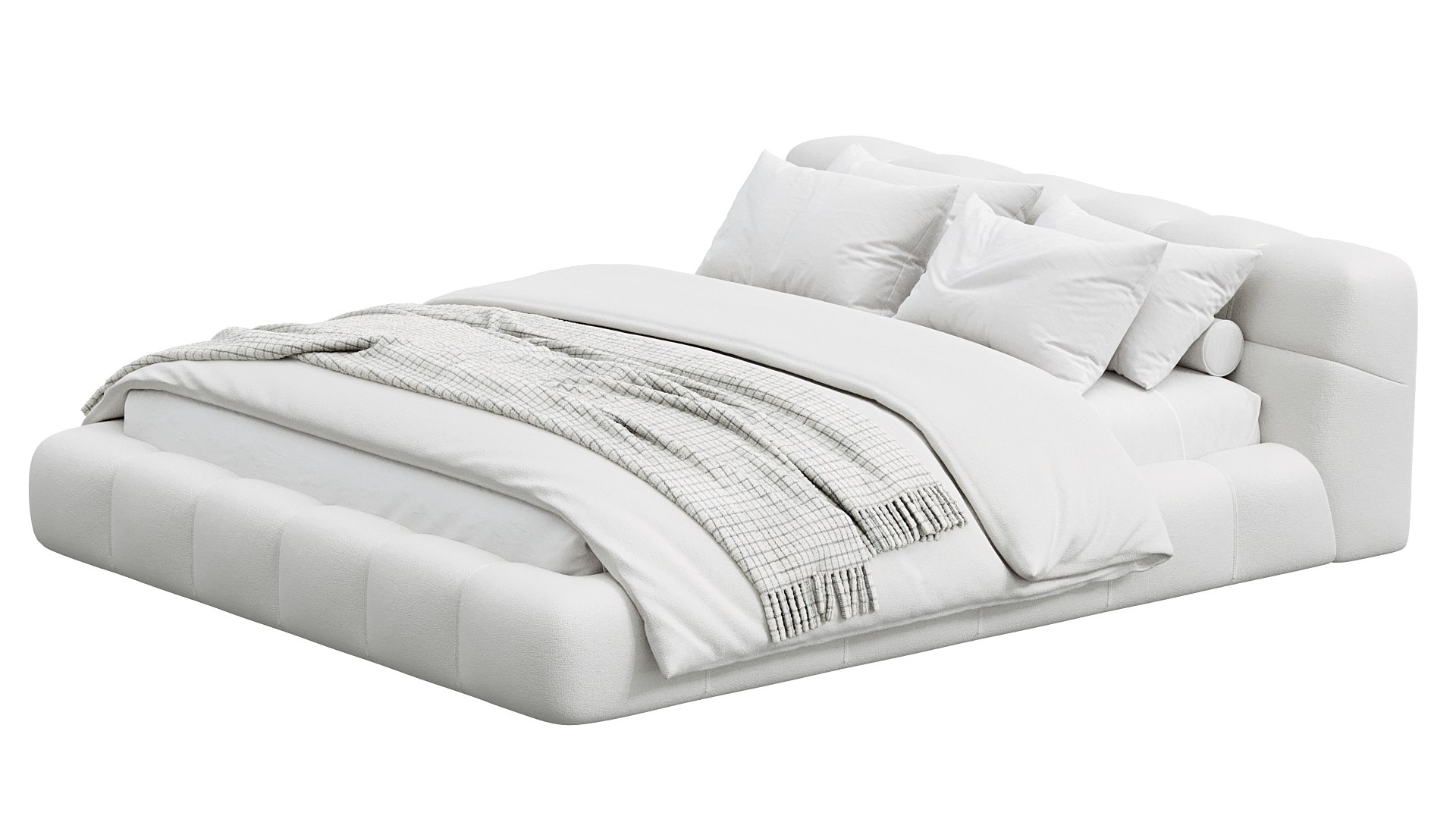 3D Tufted Bed Eternity Modern Model - TurboSquid 2189153