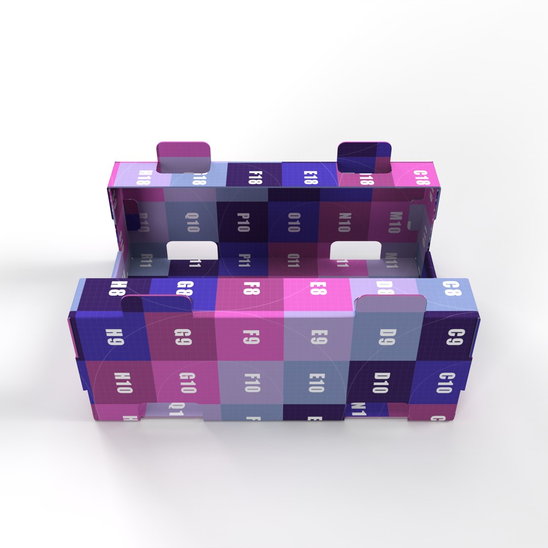 Cardboard Retail Display Tray For Product Packaging Merchandise 3D ...