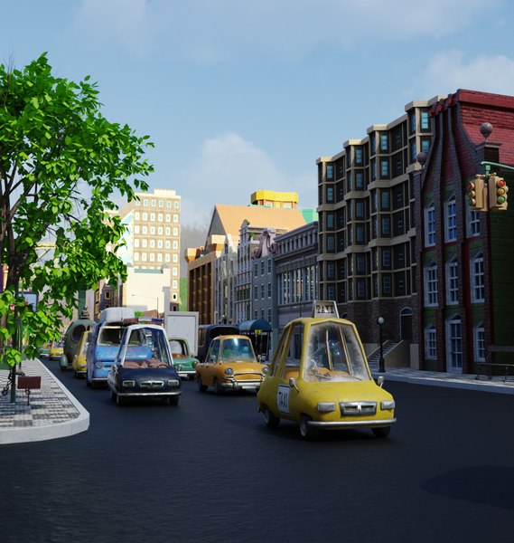 도시 만화 팩 3D 모델 3D 모델 - TurboSquid 1817441