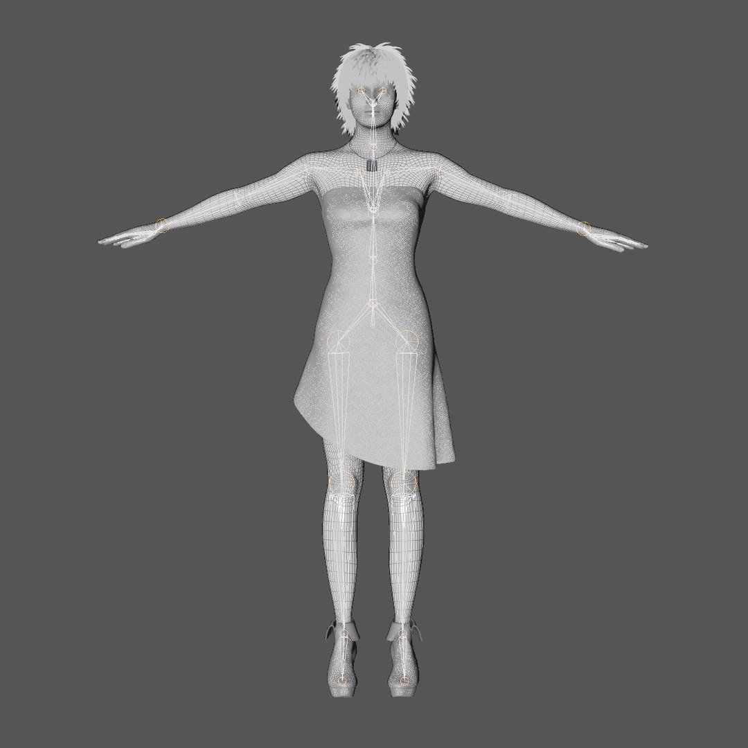 3d Model Female Character Charlotte