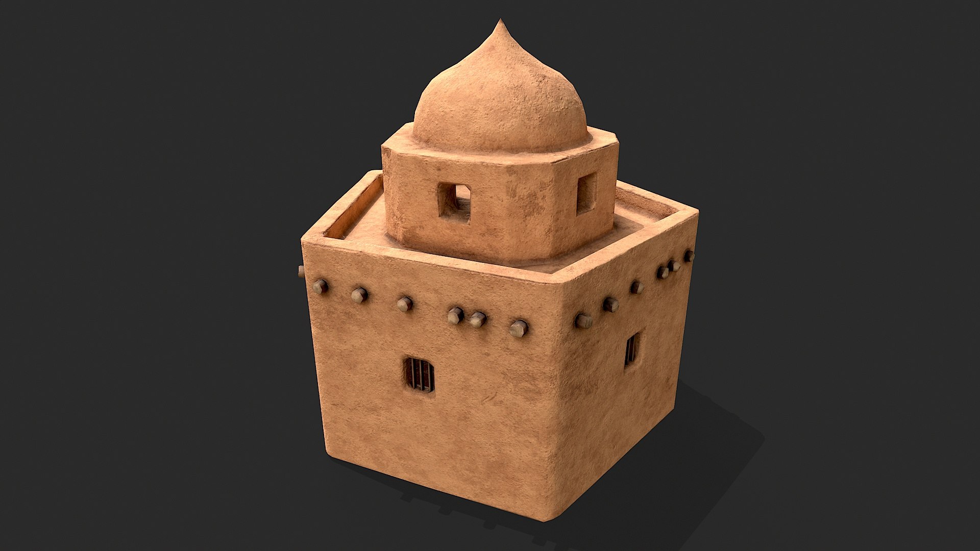 3D Clay Desert Egypt Village House 7 - TurboSquid 2358833