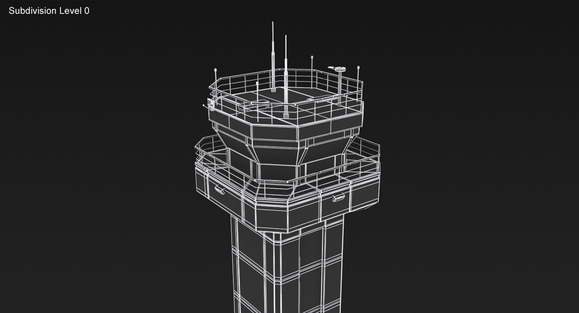 3d Air Traffic Tower