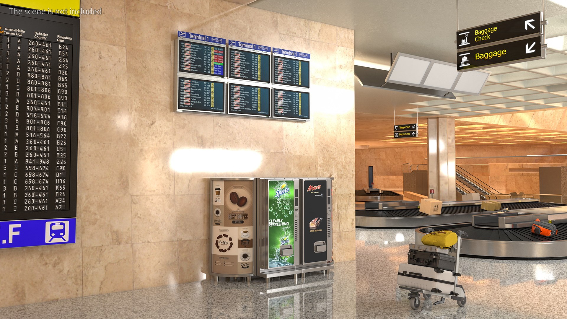 3D Flight Information Display Model - TurboSquid 1645668