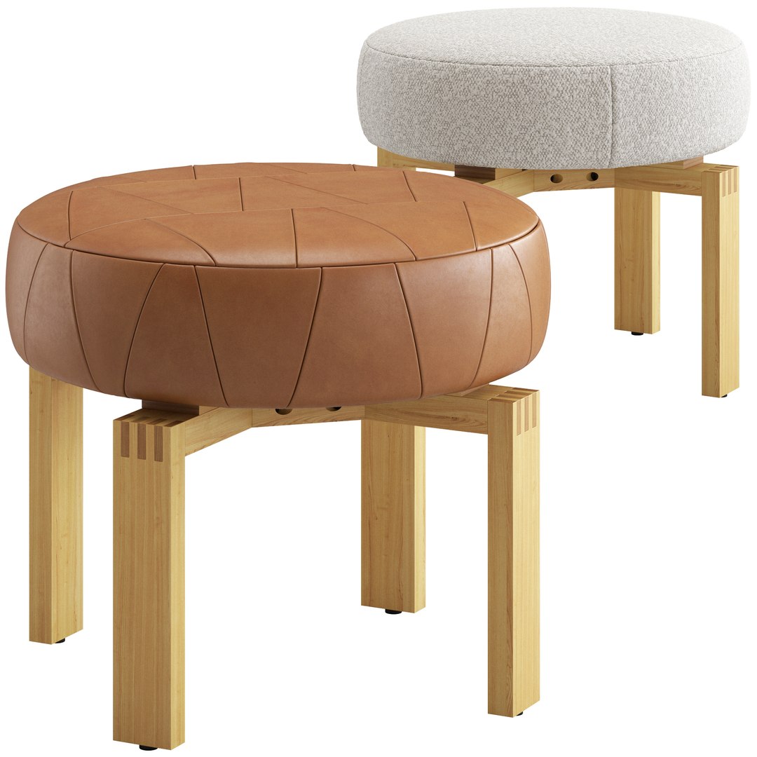CB2 Humbolt Stools Small model - TurboSquid 2165268