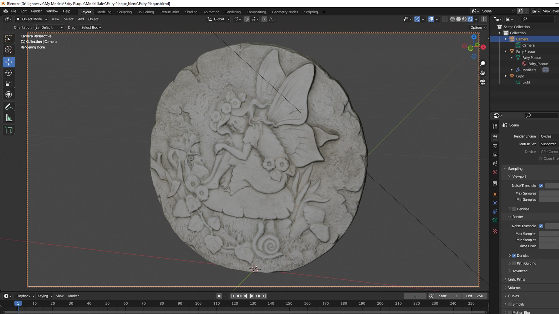 Fairy Relief 3D - TurboSquid 2100112