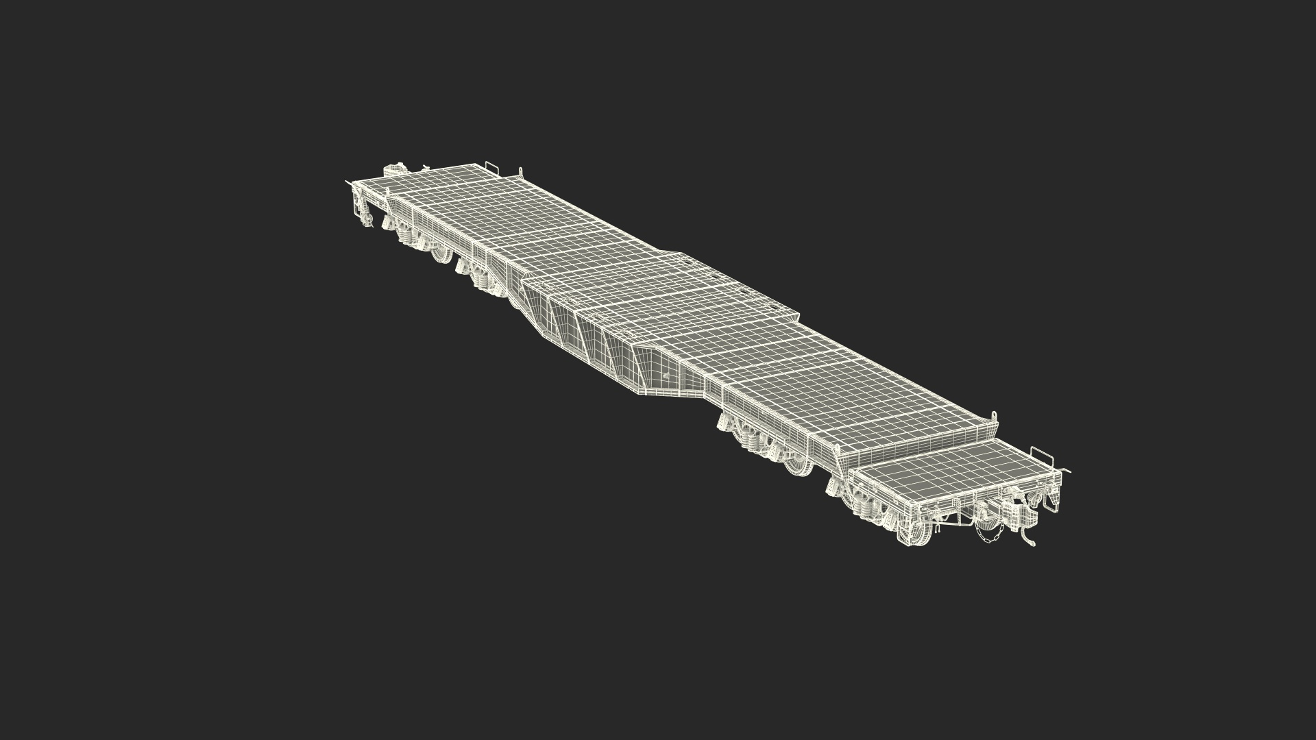 Heavy Duty Flatcar 3D Model - TurboSquid 2169088