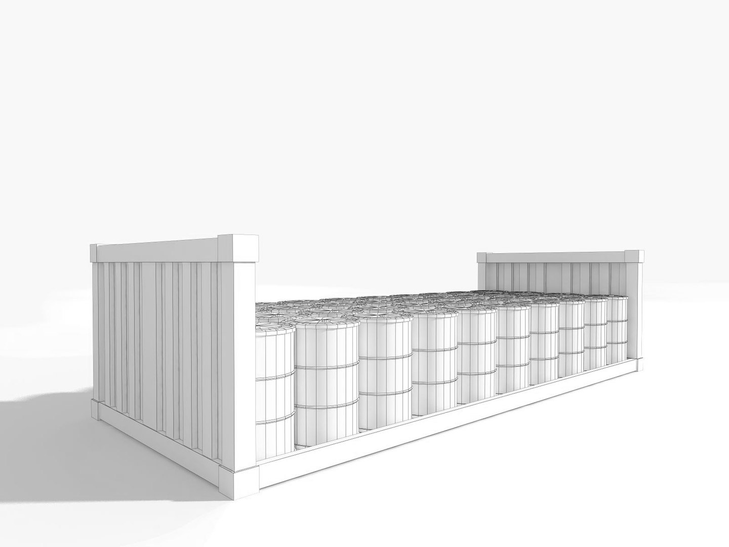 Low-poly barrel container 3D - TurboSquid 1550031