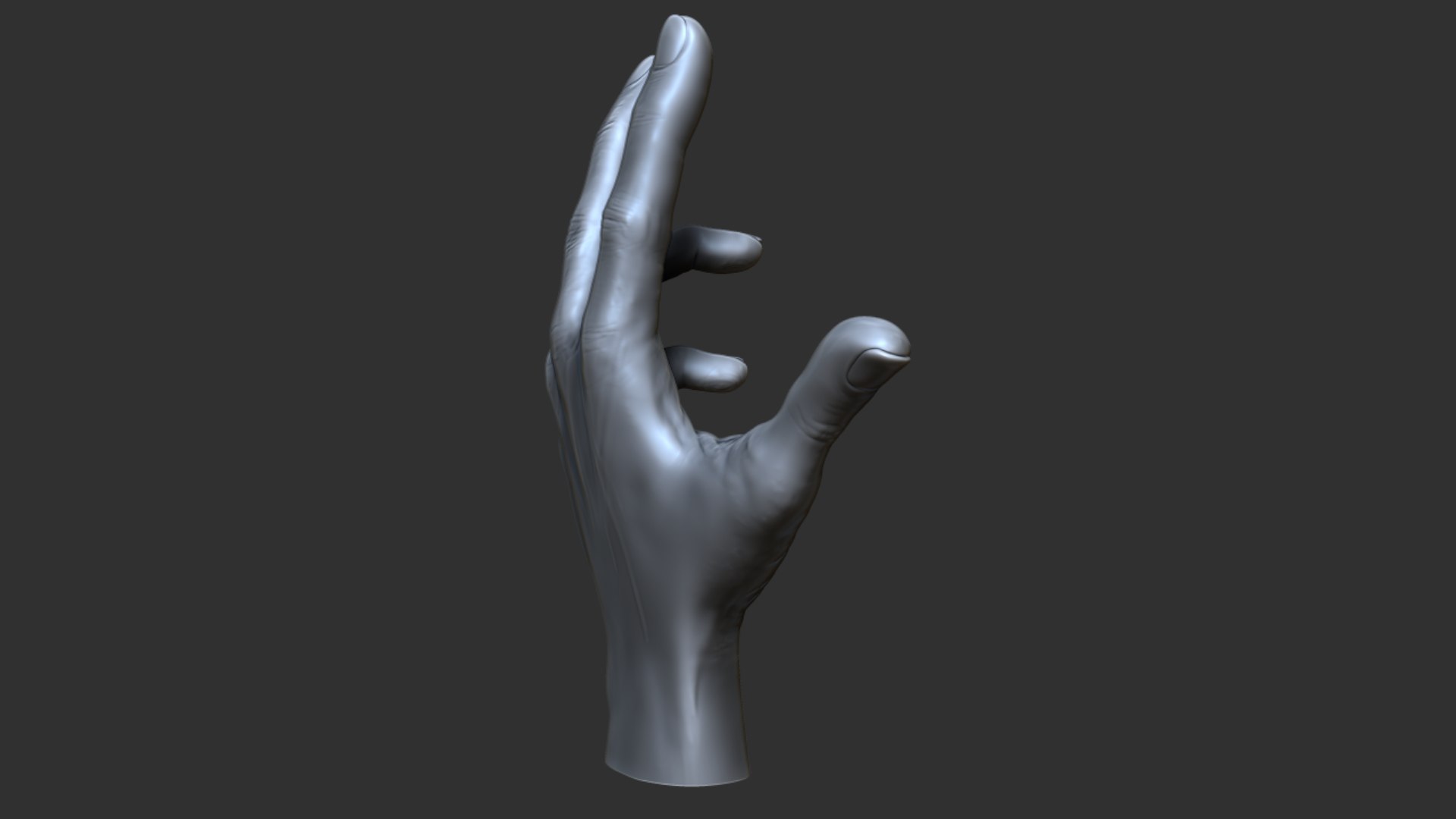 3D Sculpted Hand - TurboSquid 2213390
