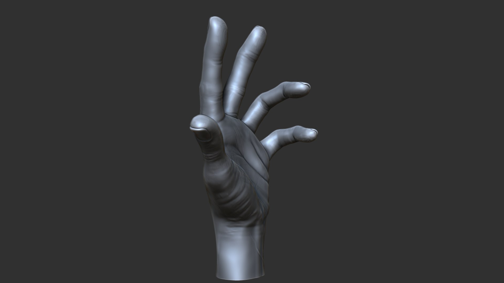 3D Sculpted Hand - TurboSquid 2213390