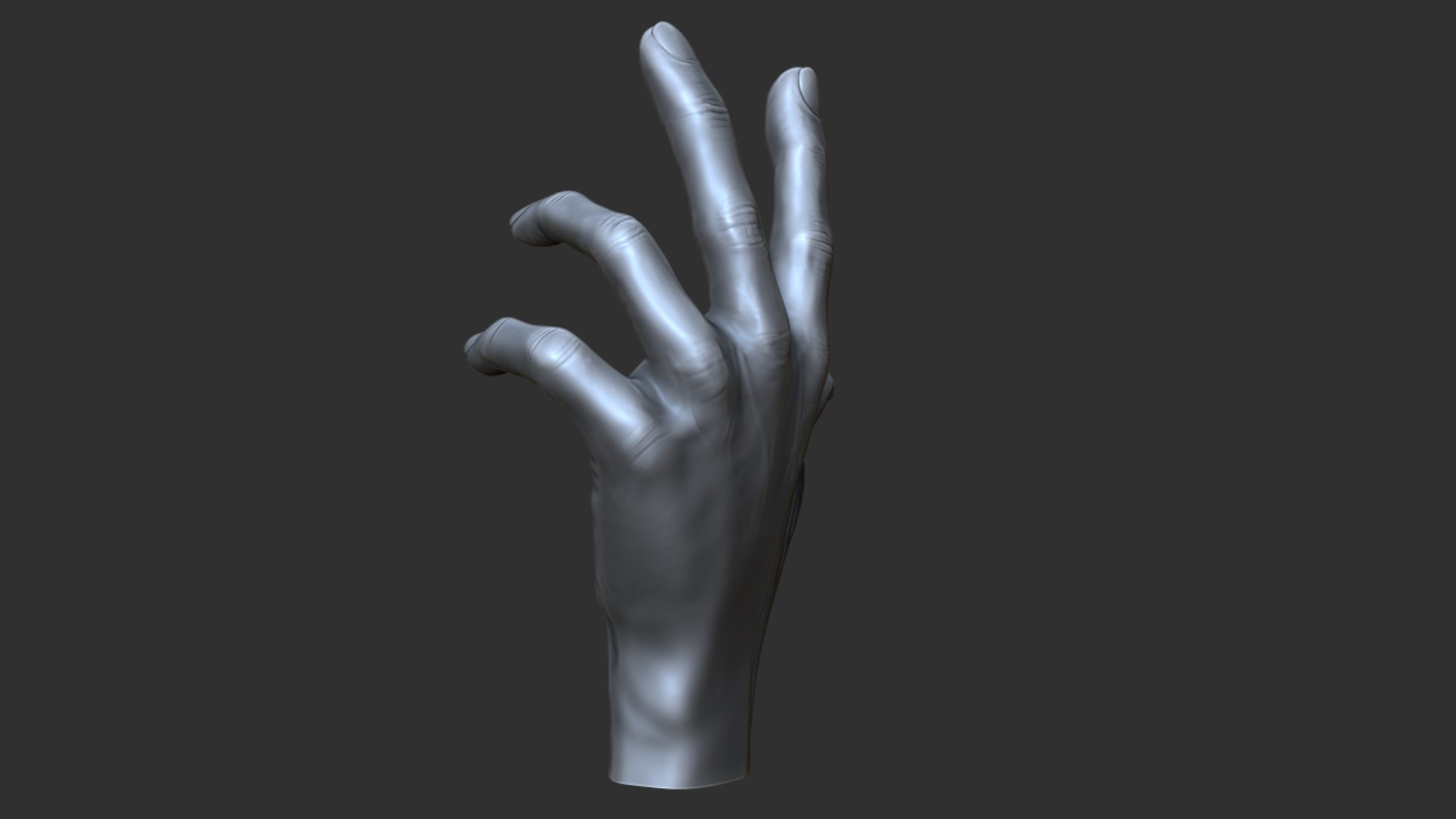 3D Sculpted Hand - TurboSquid 2213390