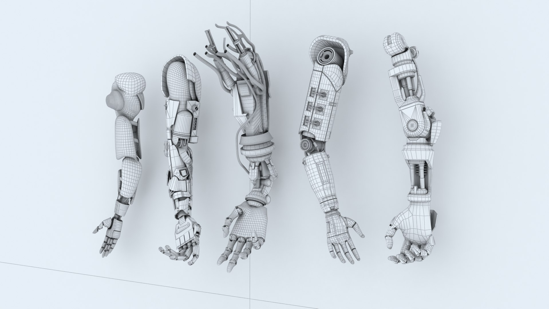 Scifi Robot Arms Collection 01 3D Model - TurboSquid 2272427