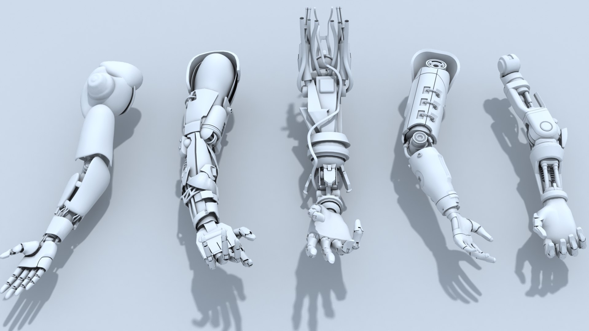 Scifi Robot Arms Collection 01 3D Model - TurboSquid 2272427