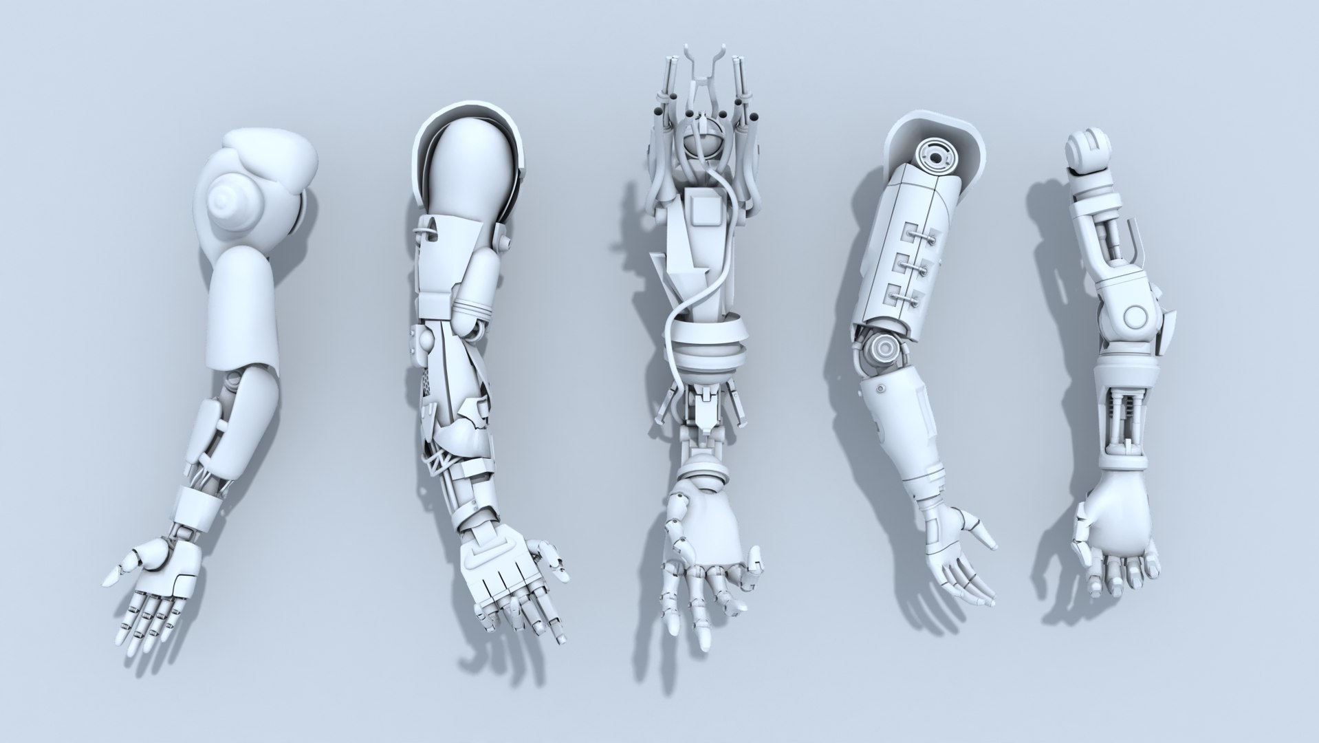 Scifi Robot Arms Collection 01 3D Model - TurboSquid 2272427