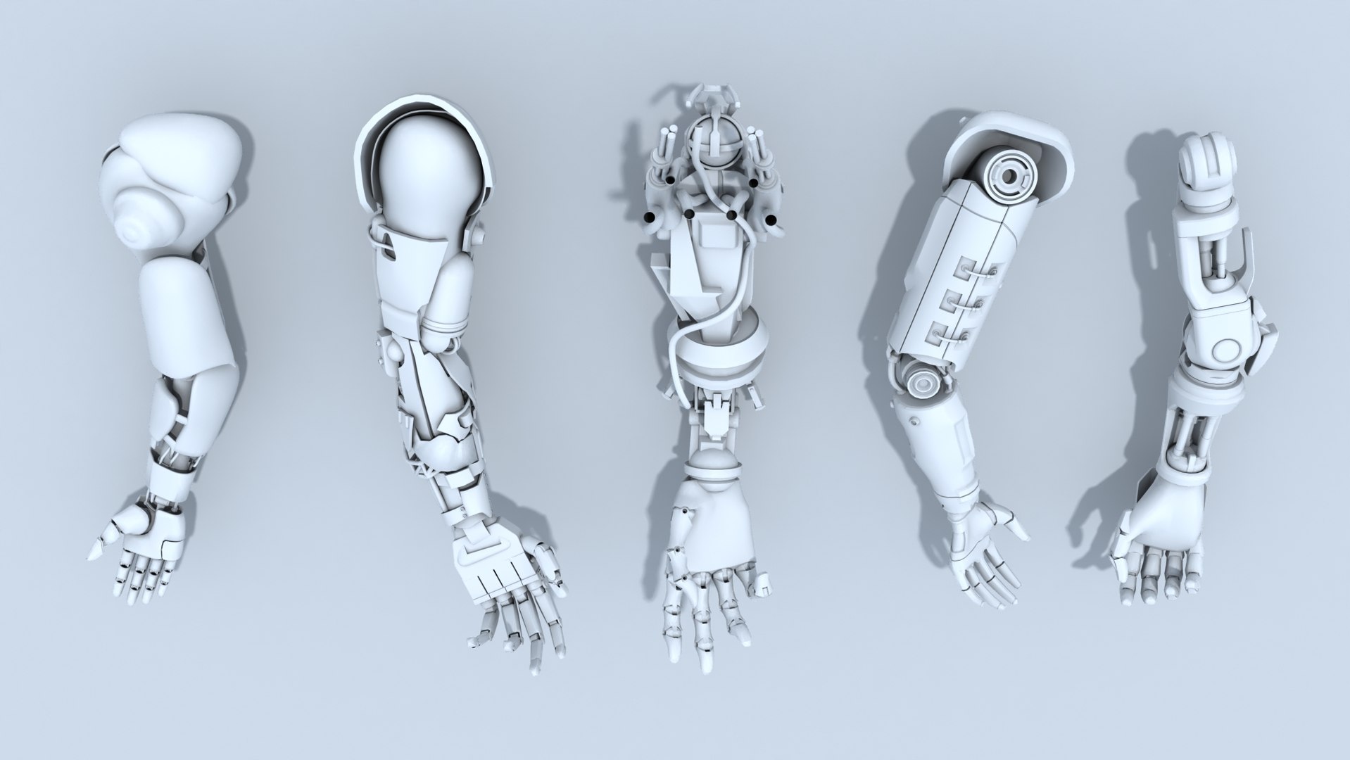 Scifi Robot Arms Collection 01 3D Model - TurboSquid 2272427