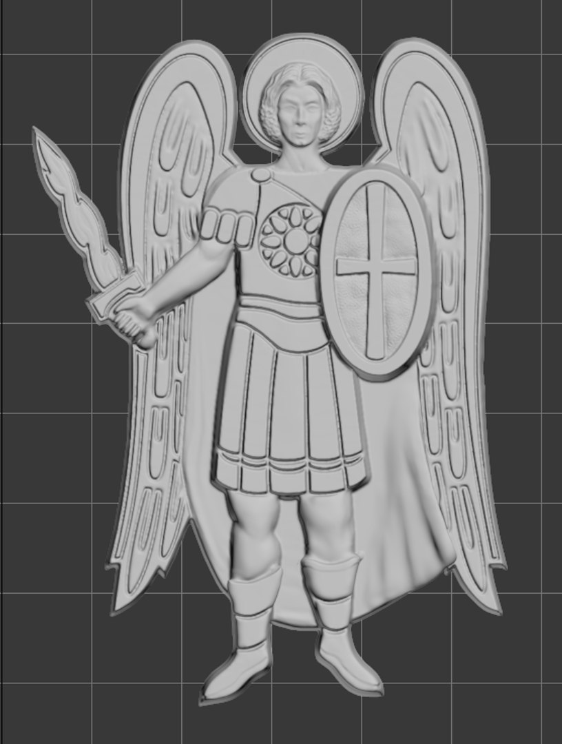 Relief Archangel Michael 3d Model