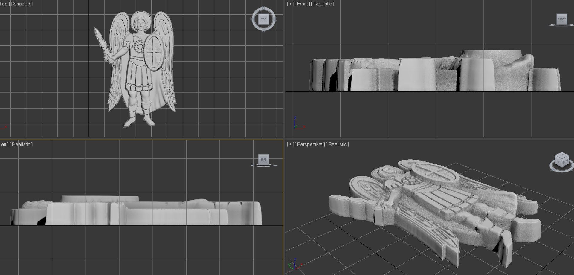 Relief Archangel Michael 3d Model