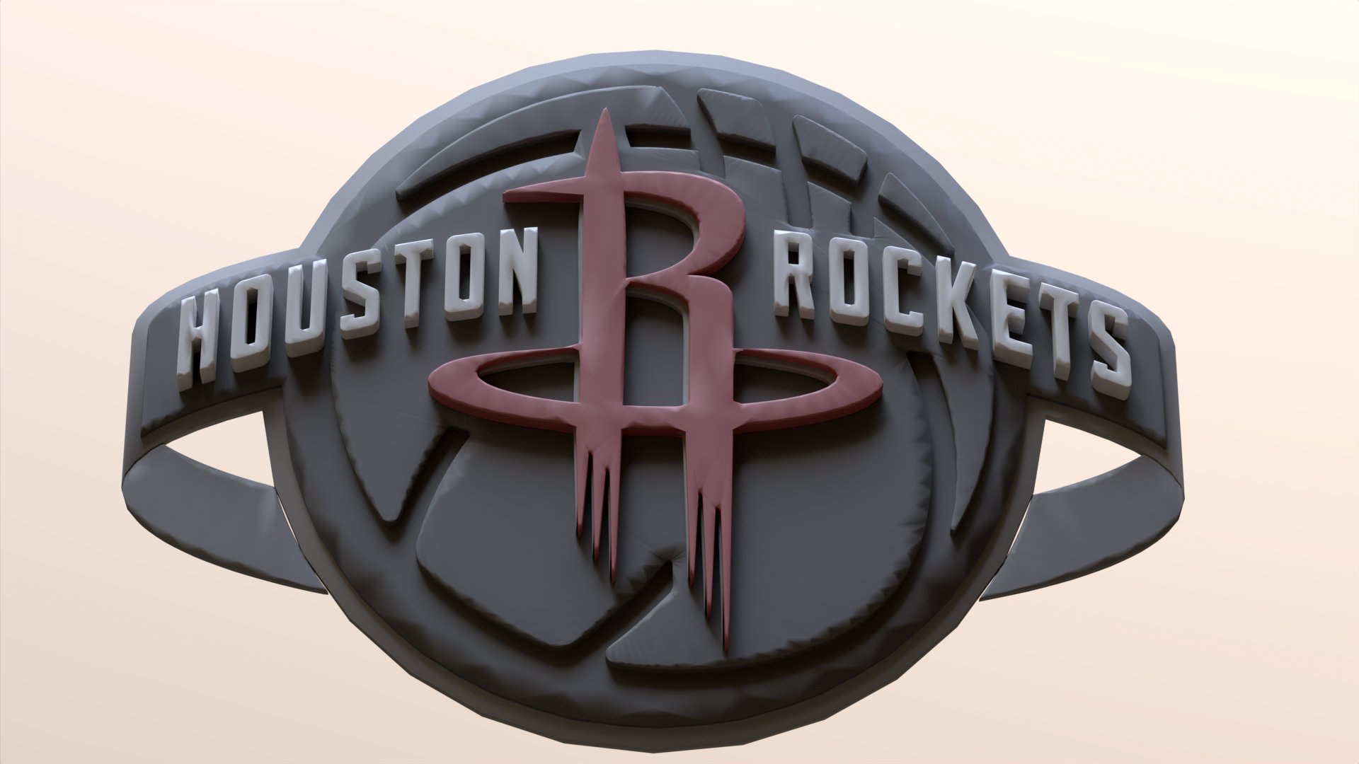 Houston Rockets Logo Printable And Renderable Model - TurboSquid 2222739