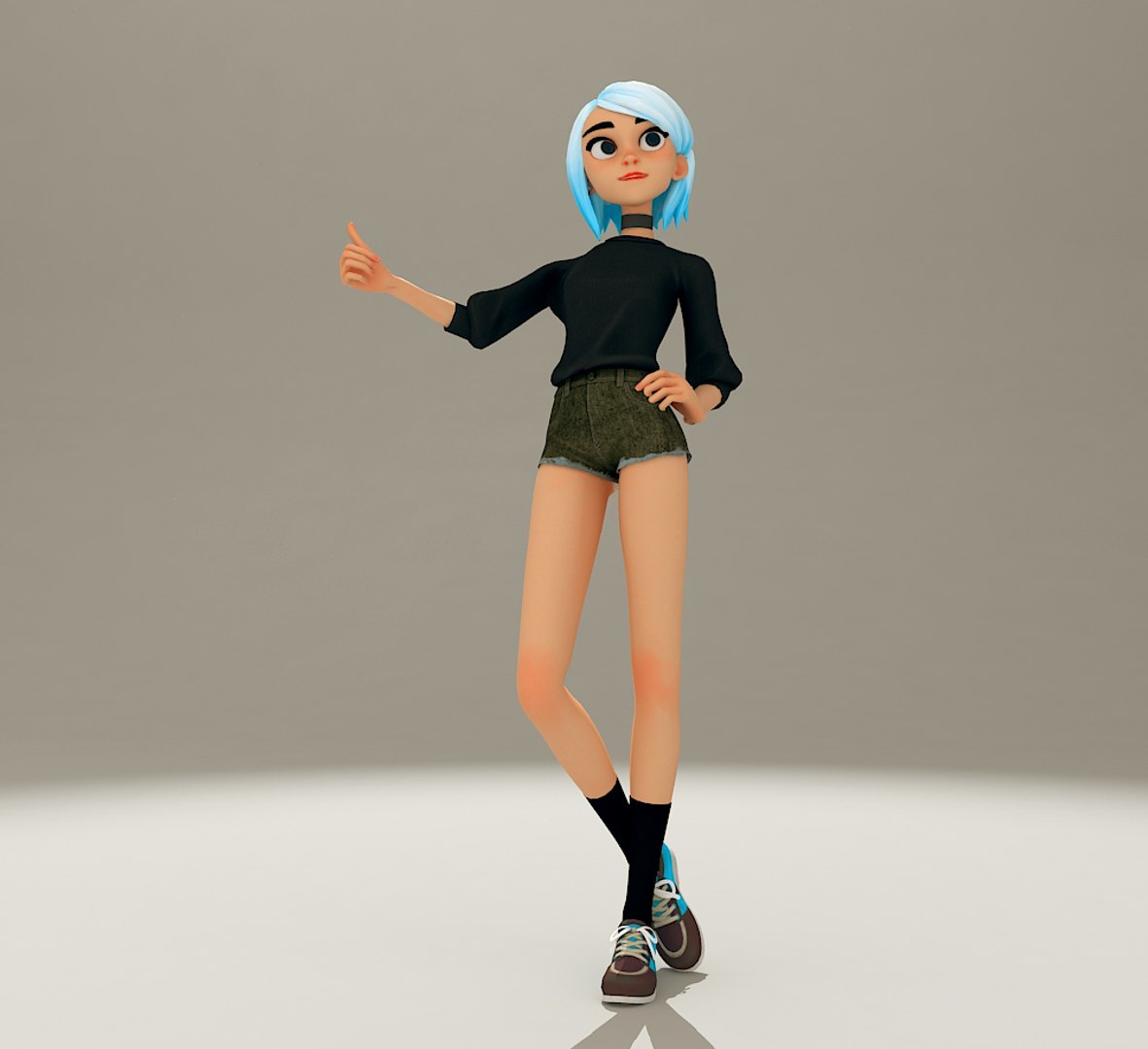 Cartoon Character Model - TurboSquid 1360572