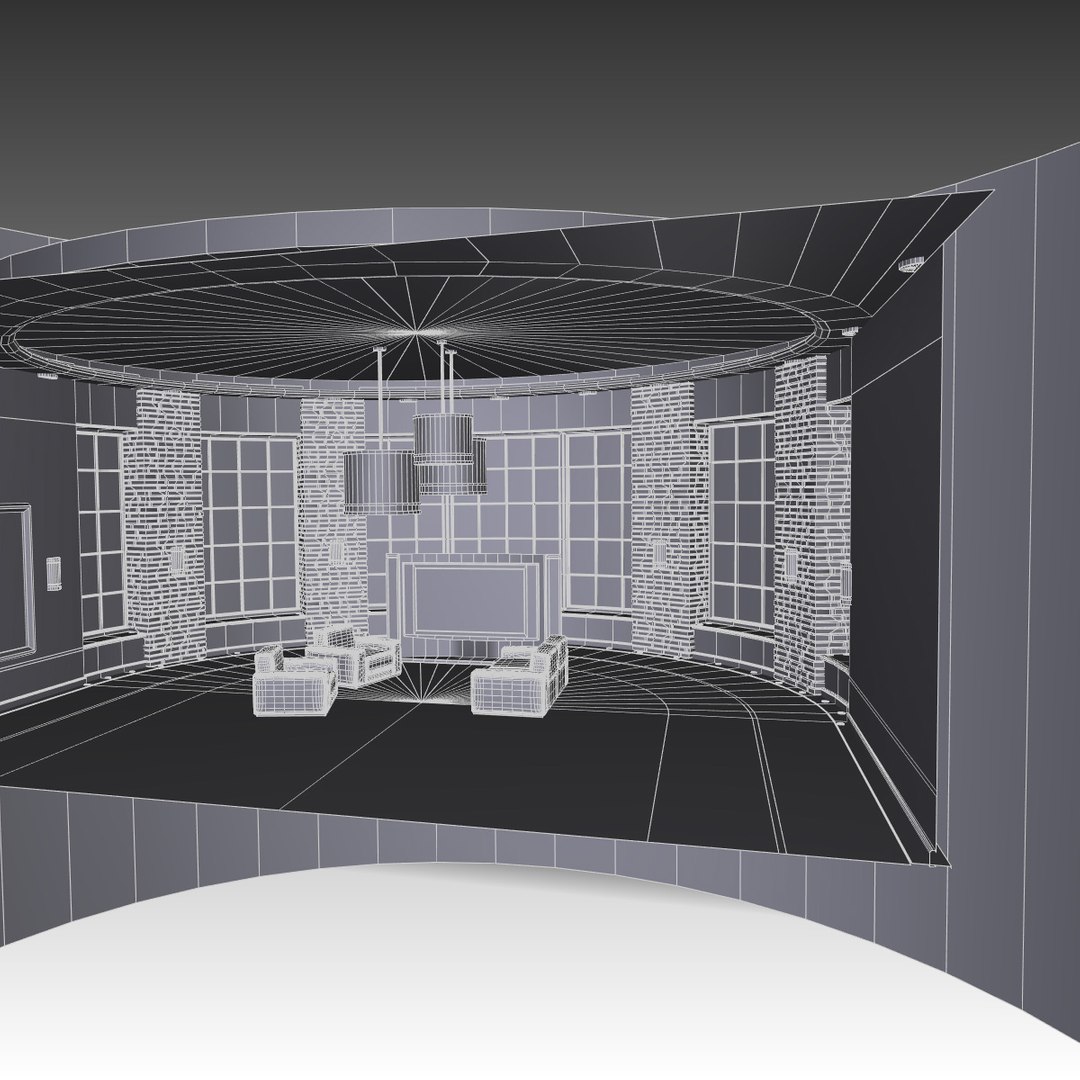3d virtual set studio - model