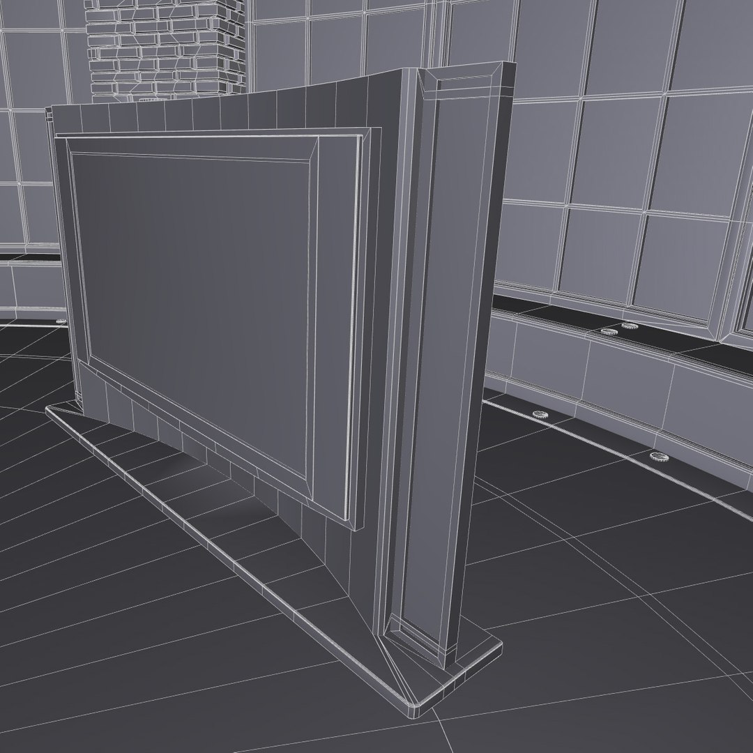 3d virtual set studio - model