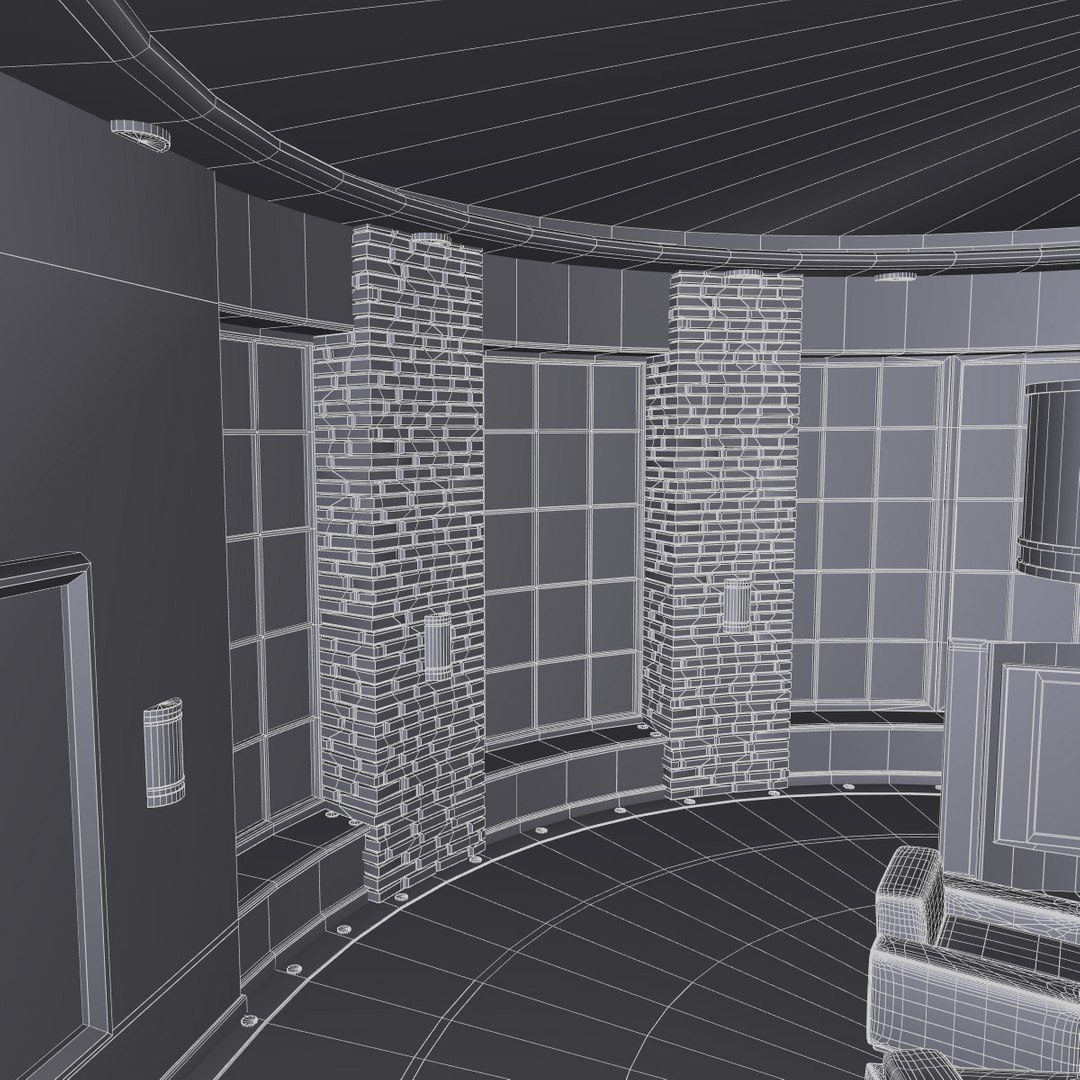 3d virtual set studio - model