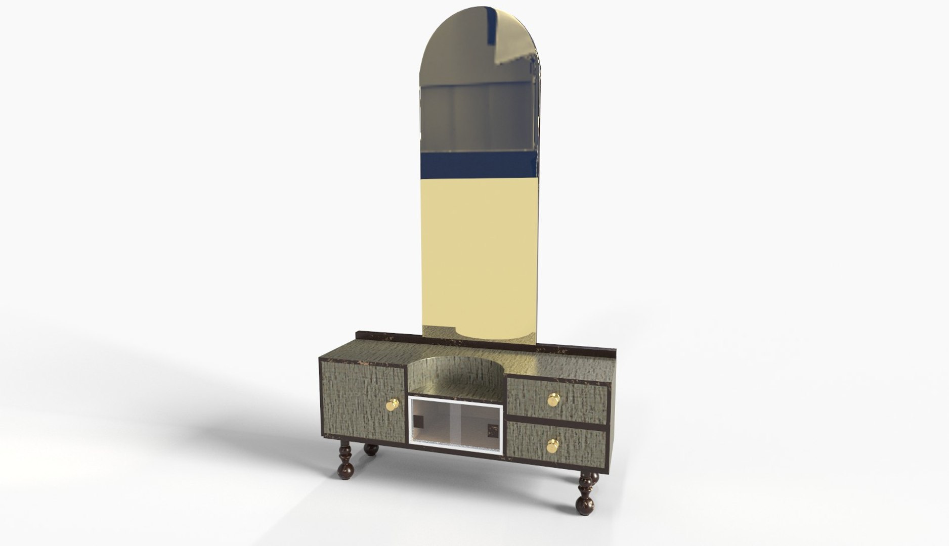 3D Dressing Table - TurboSquid 1431571