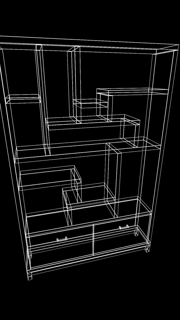 Bookshelf Next Bronx 3D - TurboSquid 2052689